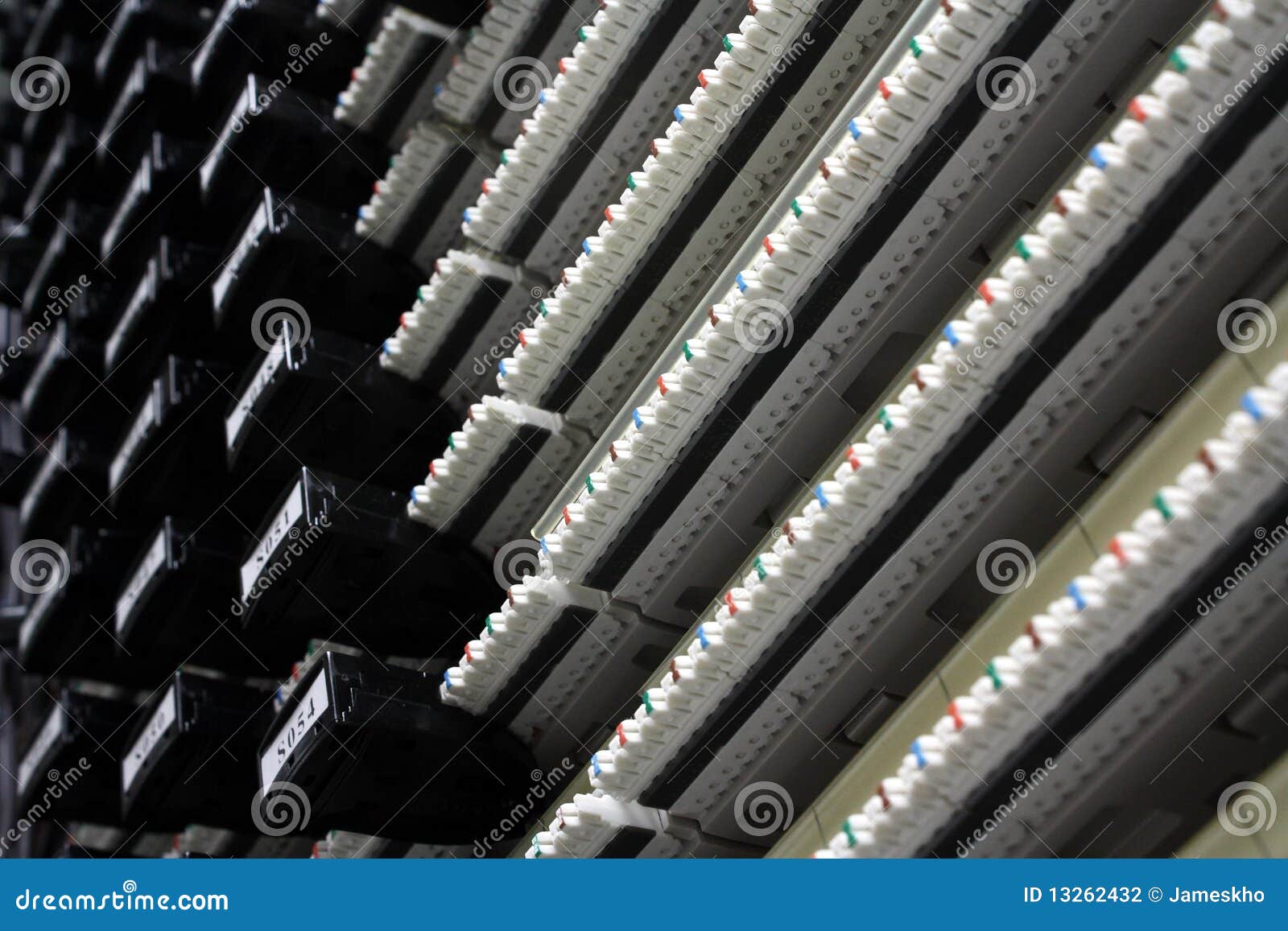 Patch Panel That Is Equipped For Broadcast. Stock Photo | CartoonDealer ...