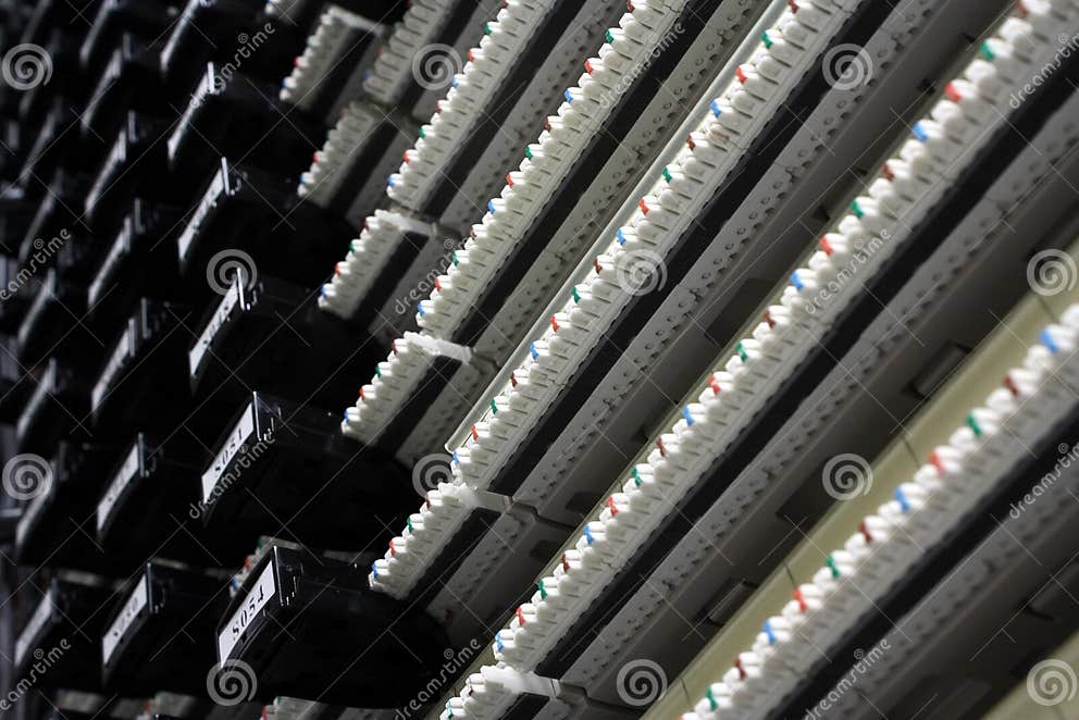 Data Patch Panel stock photo. Image of cable, punch, connectivity ...