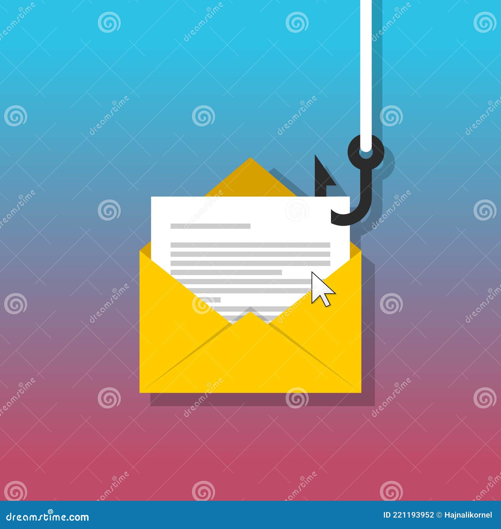 PHISHING Concept Cell Background Royalty-Free Illustration ...