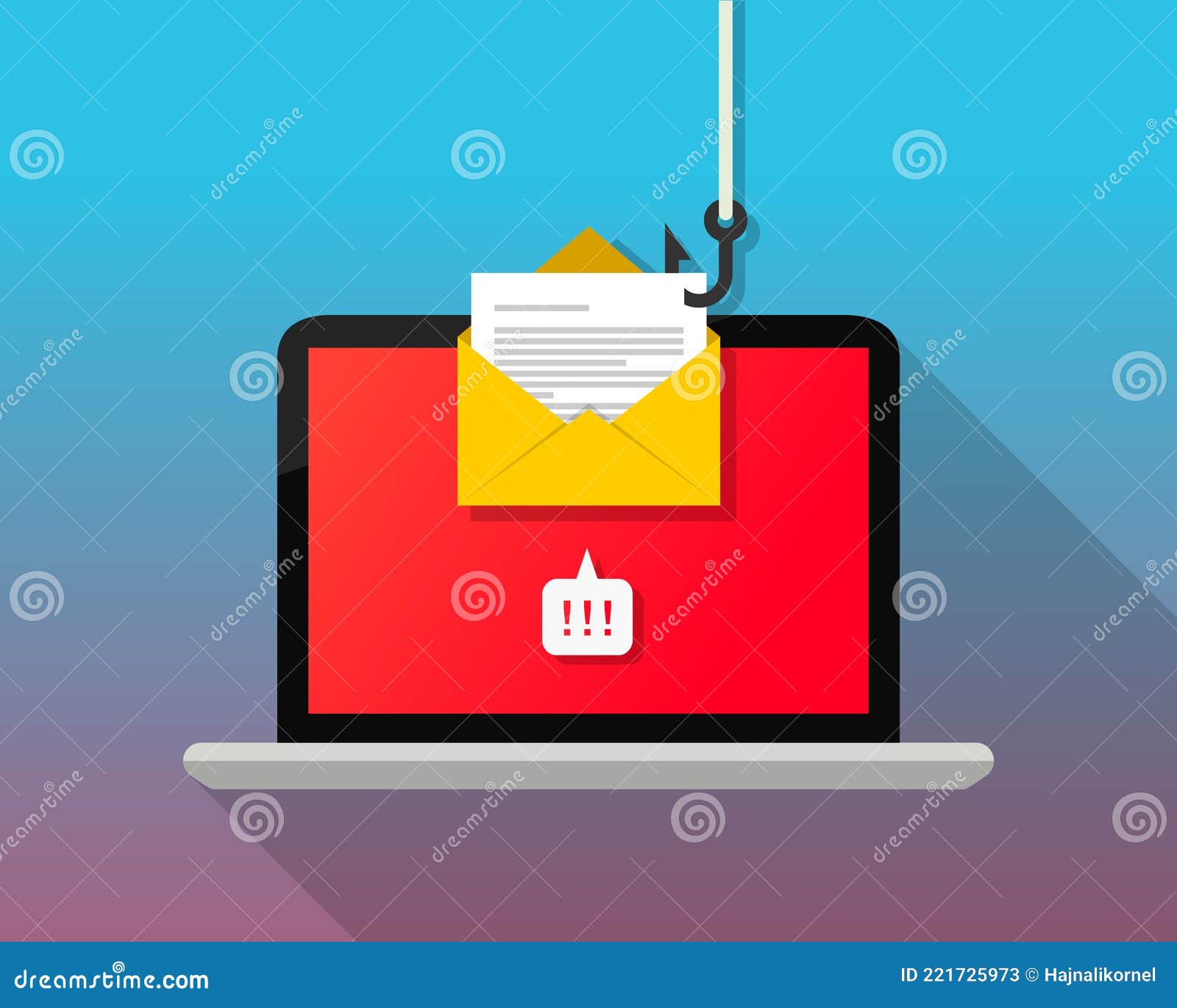 Data Phishing, Hacker Stealing Document or File Stock Vector ...