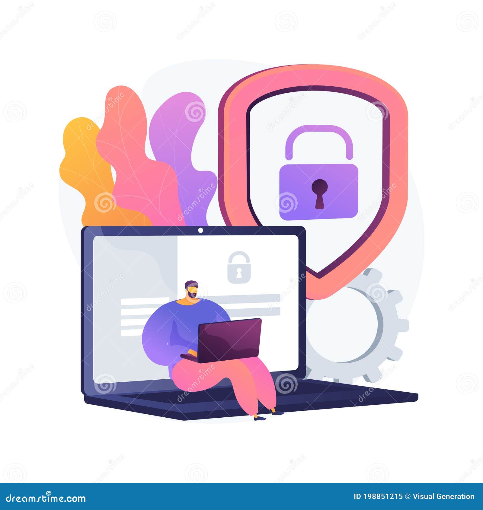 Data Privacy Abstract Concept Vector Illustration. Stock Vector ...