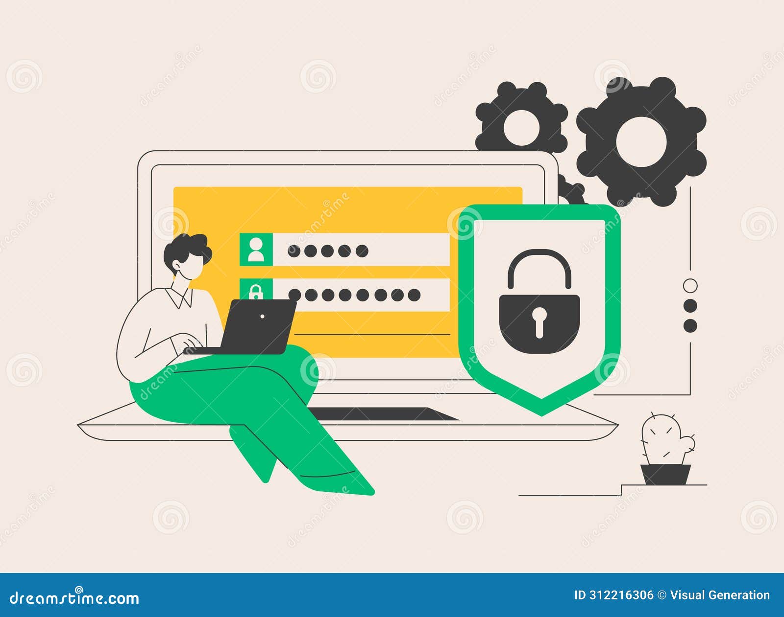 Data Privacy Abstract Concept Vector Illustration. Stock Vector ...