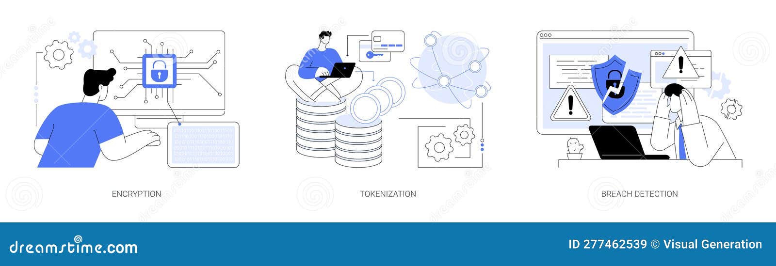 Data Privacy Abstract Concept Vector Illustrations. Stock Vector ...