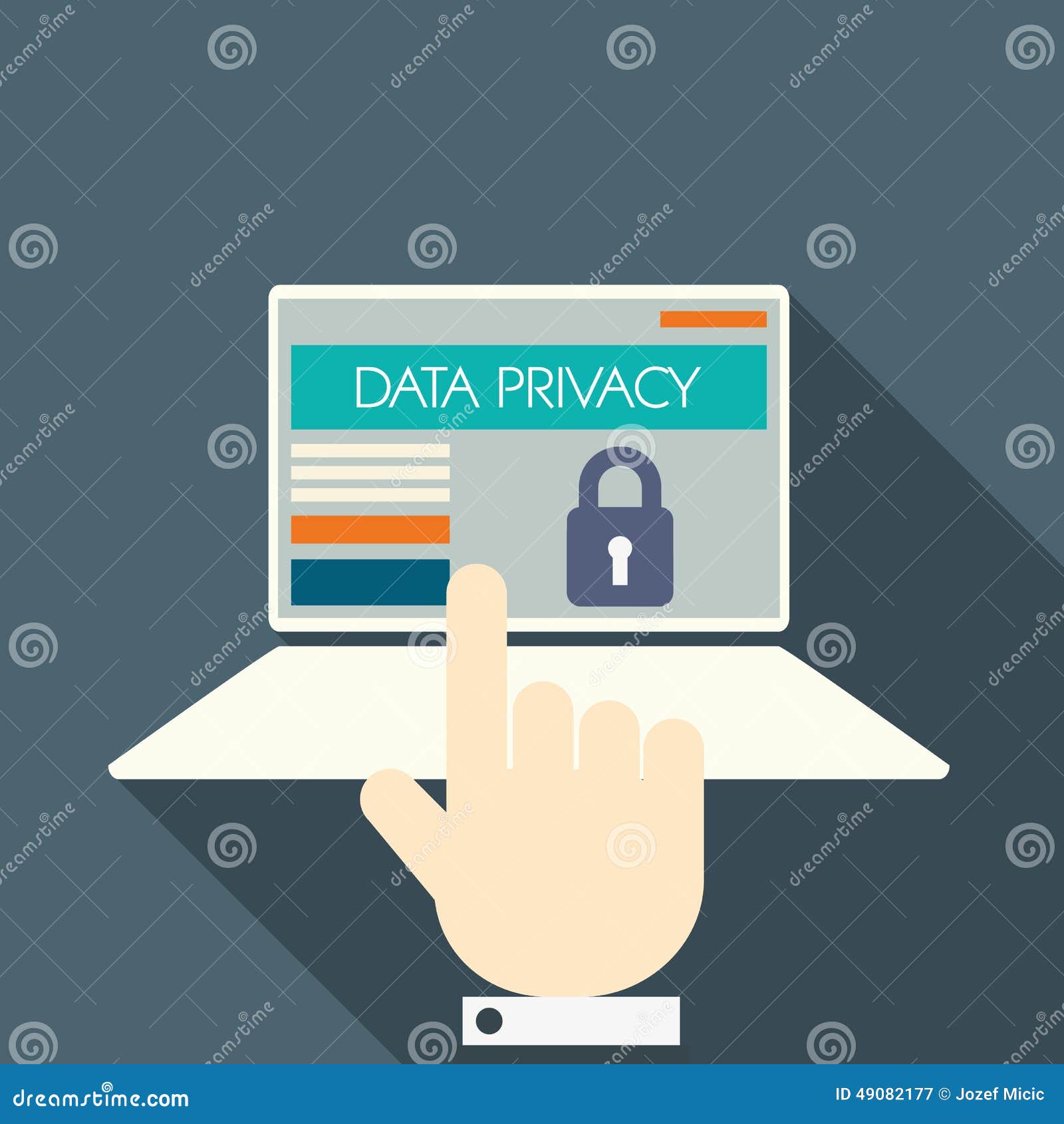 Data Privacy Icon Vector Illustration | CartoonDealer.com #230704716