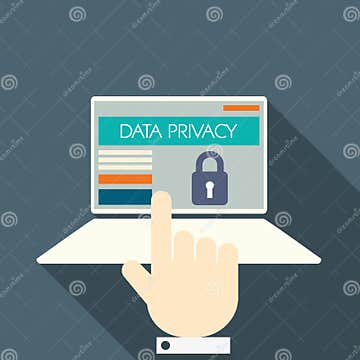 Data Privacy in Cloud Computing Technology with Stock Vector ...