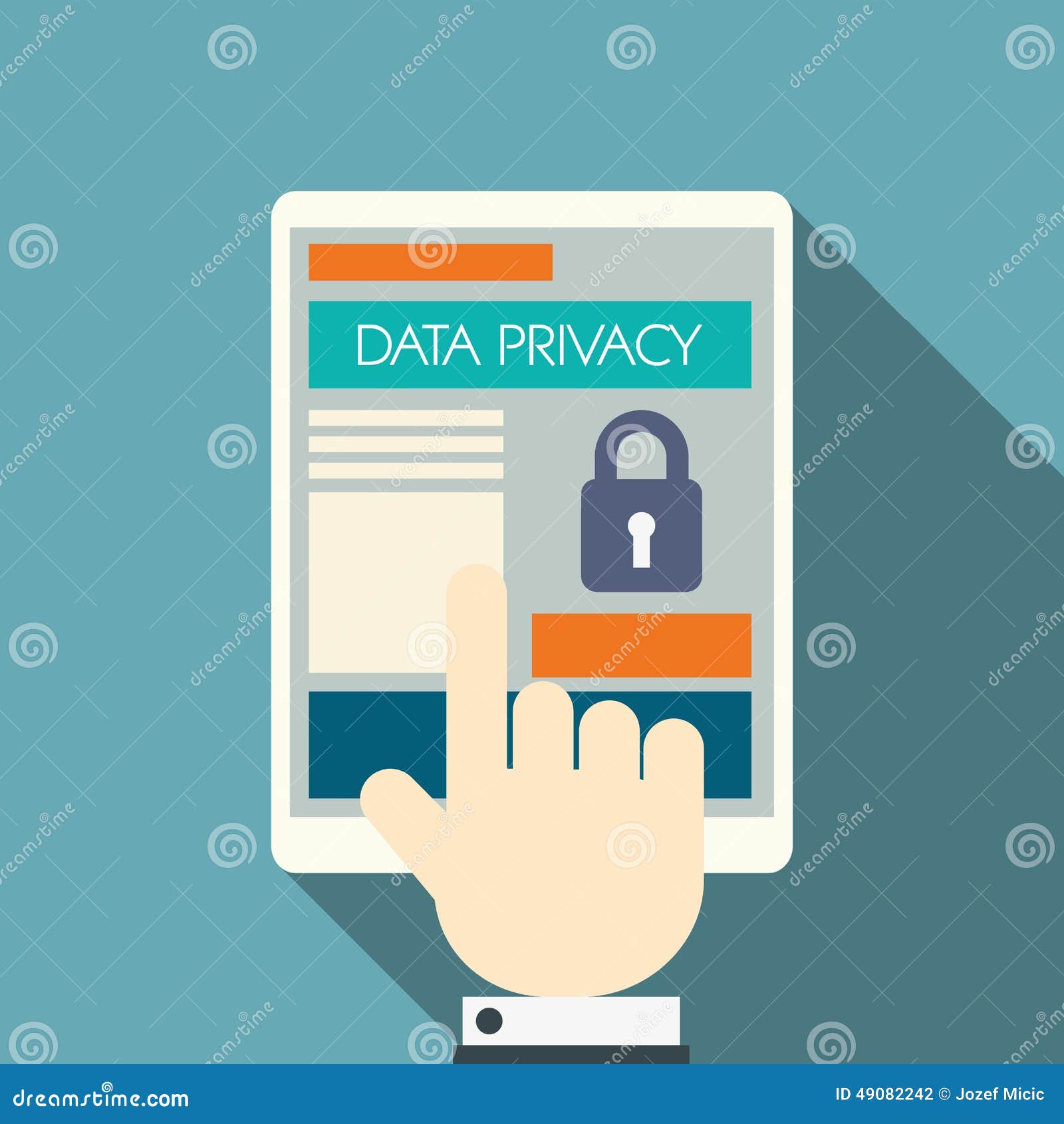 Data Privacy in Cloud Computing Technology with Stock Vector ...