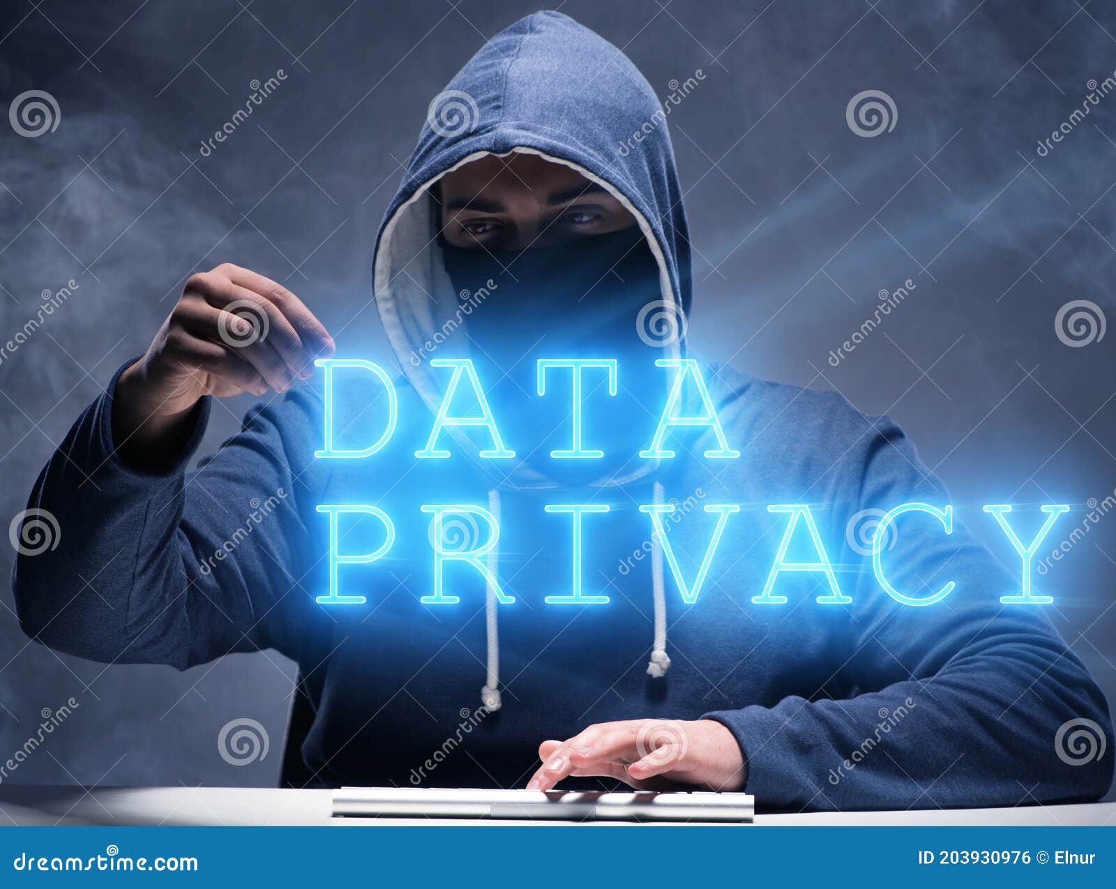 Data Privacy Concept with Hacker Stealing Personal Information Stock ...