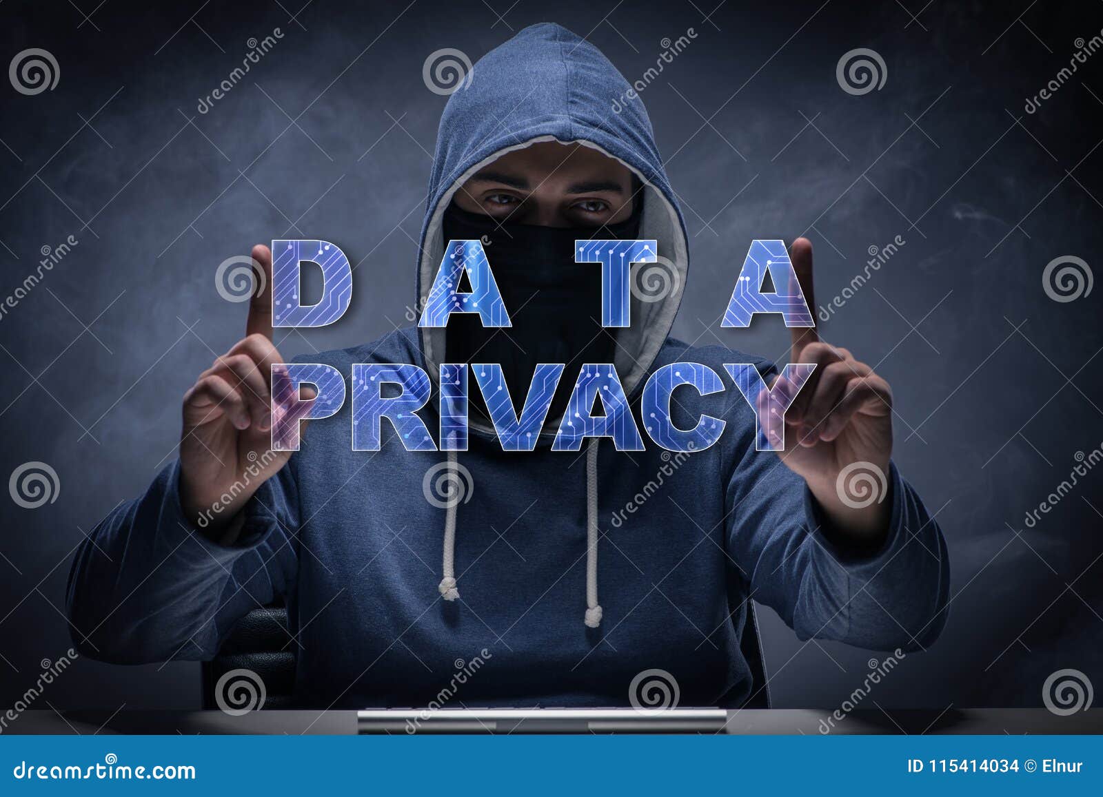The Data Privacy Concept with Hacker Stealing Personal Information ...