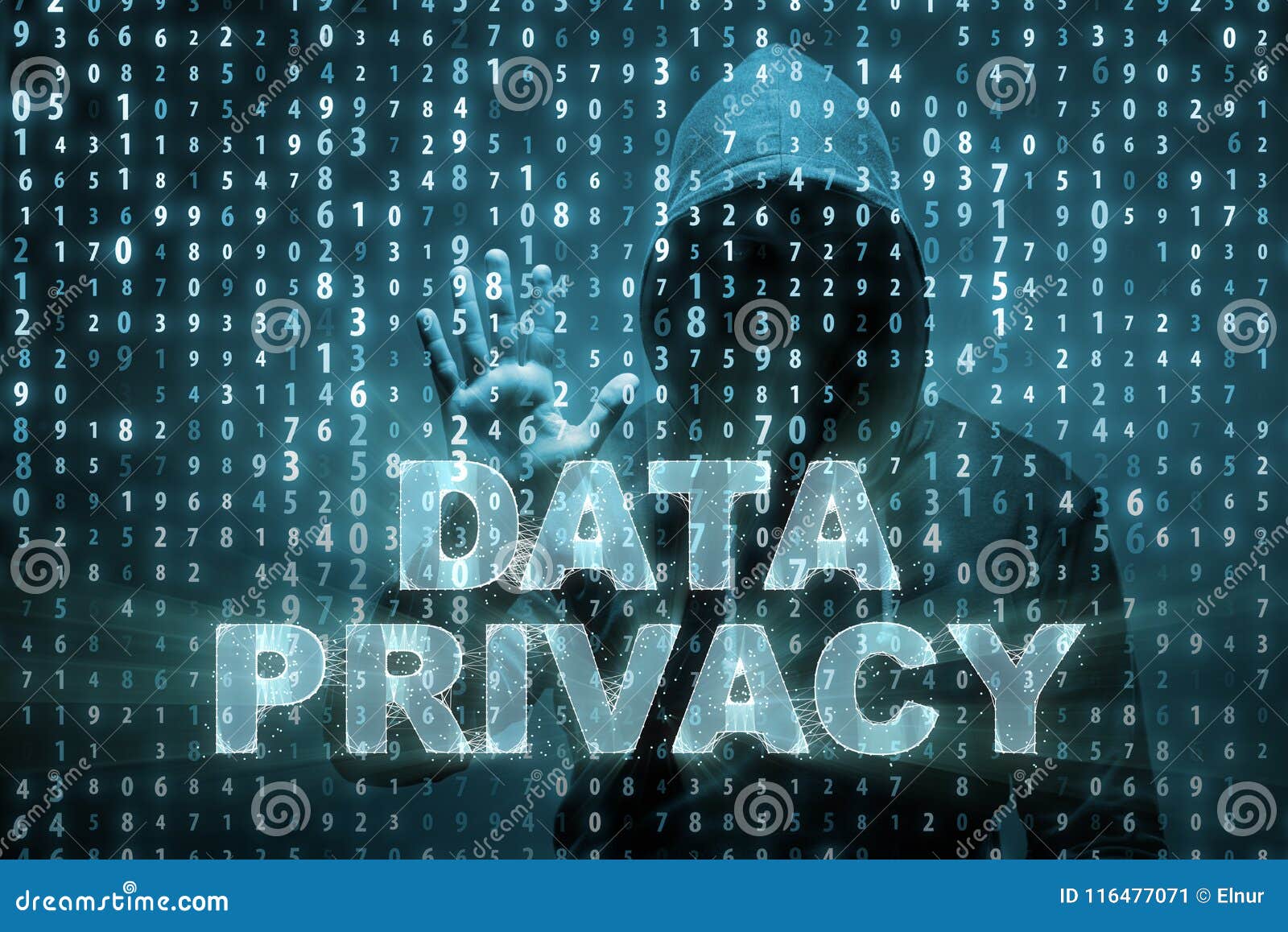 The Data Privacy Concept with Hacker Stealing Personal Information ...