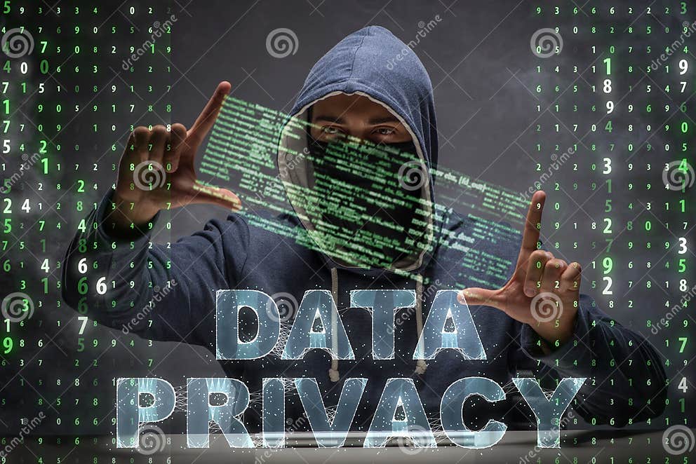 The Data Privacy Concept with Hacker Stealing Personal Information ...