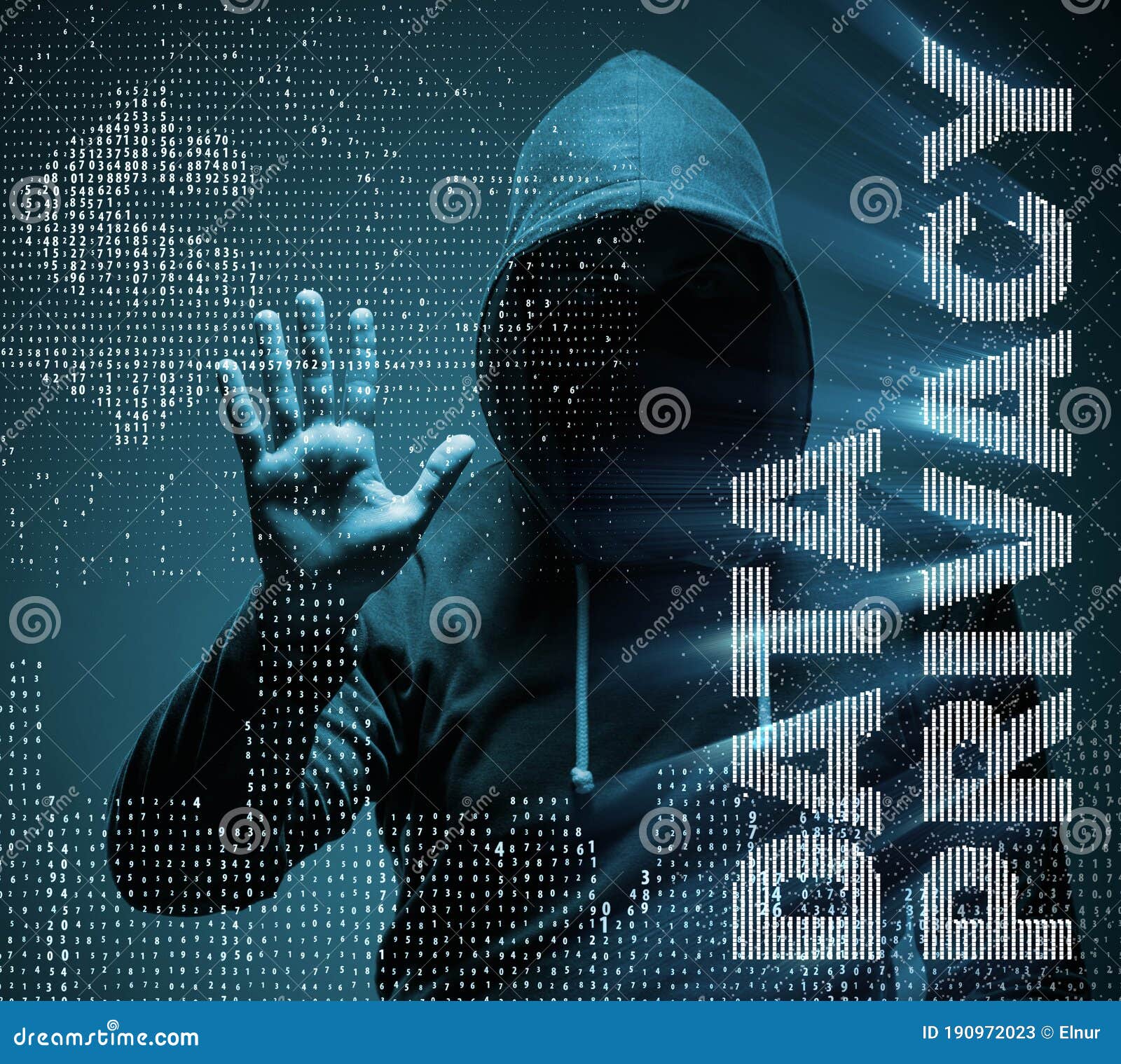 Data Privacy Concept with Hacker Stealing Personal Information Stock ...