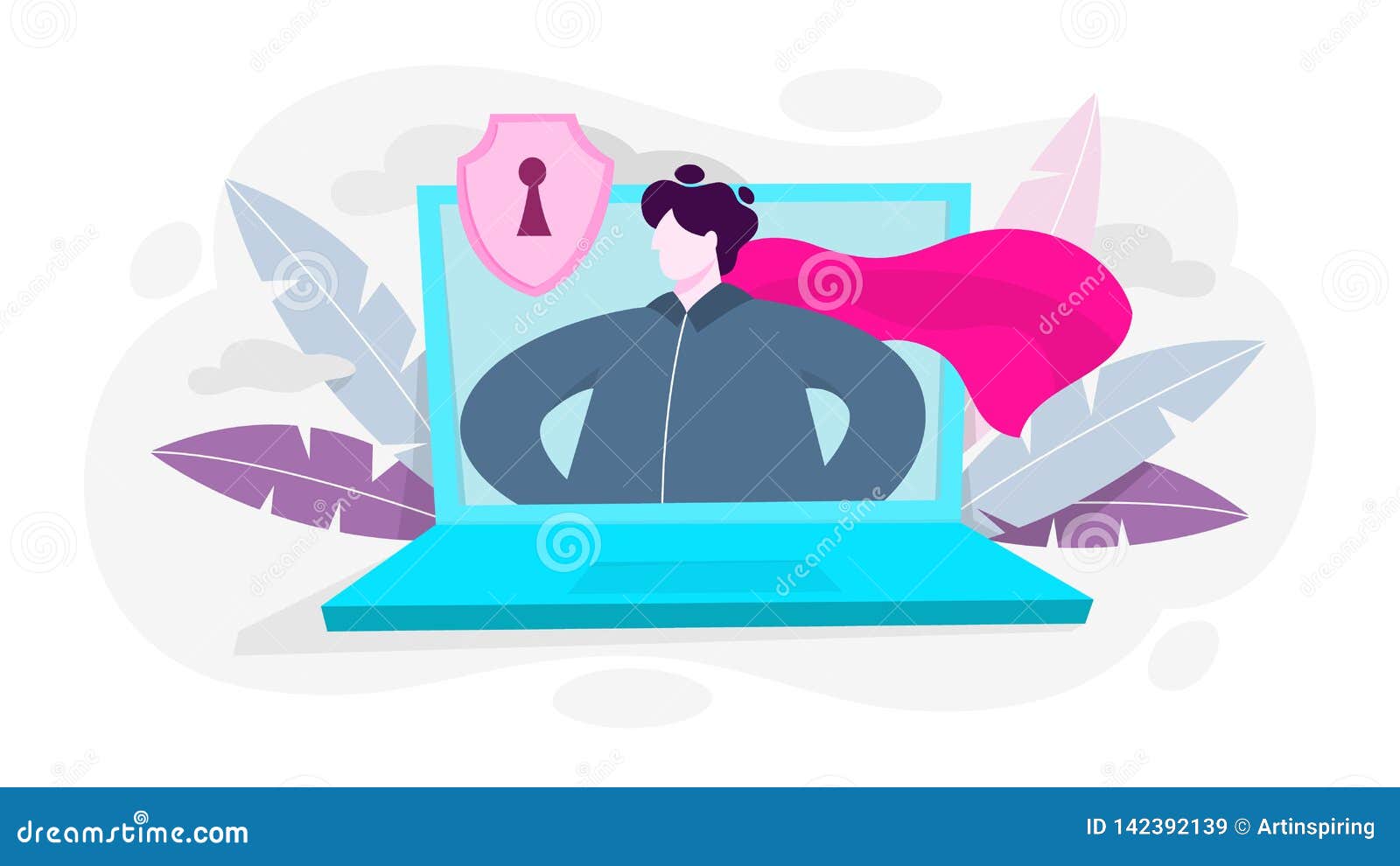 Data Privacy Concept. Idea of Safety and Protection while Using Stock ...