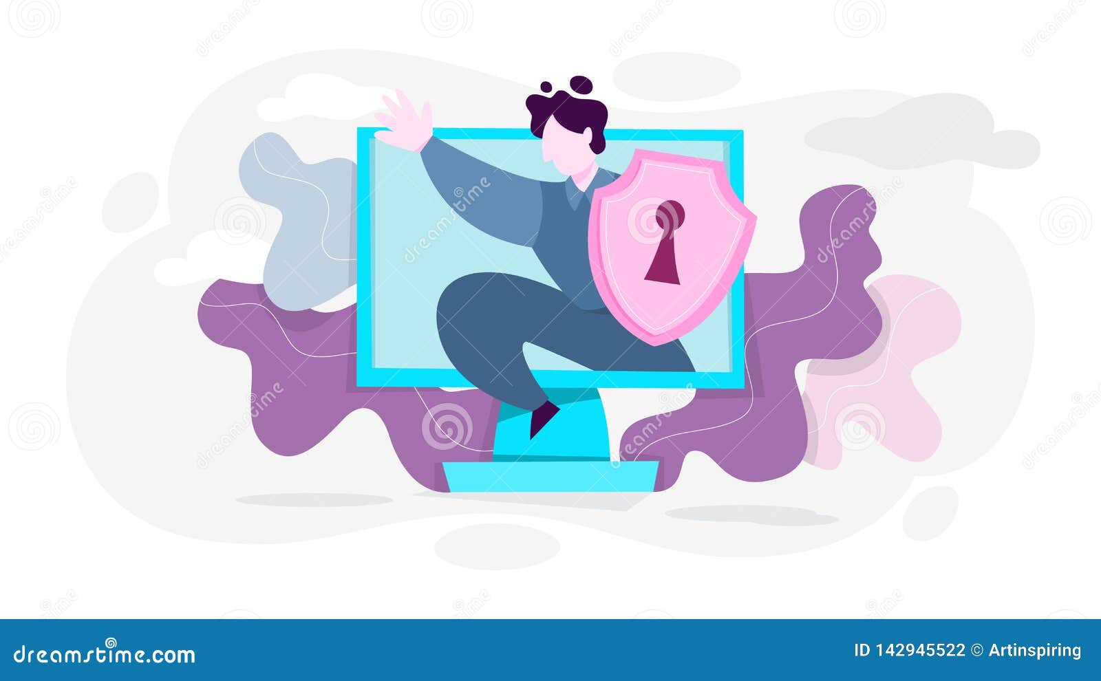 Data Privacy Concept. Idea of Safety and Protection while Using Stock ...