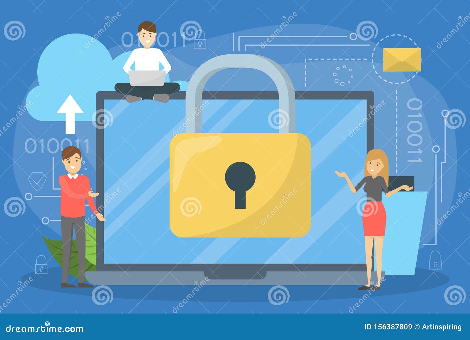 Data Privacy Concept. Idea of Safety and Protection while Using Stock ...