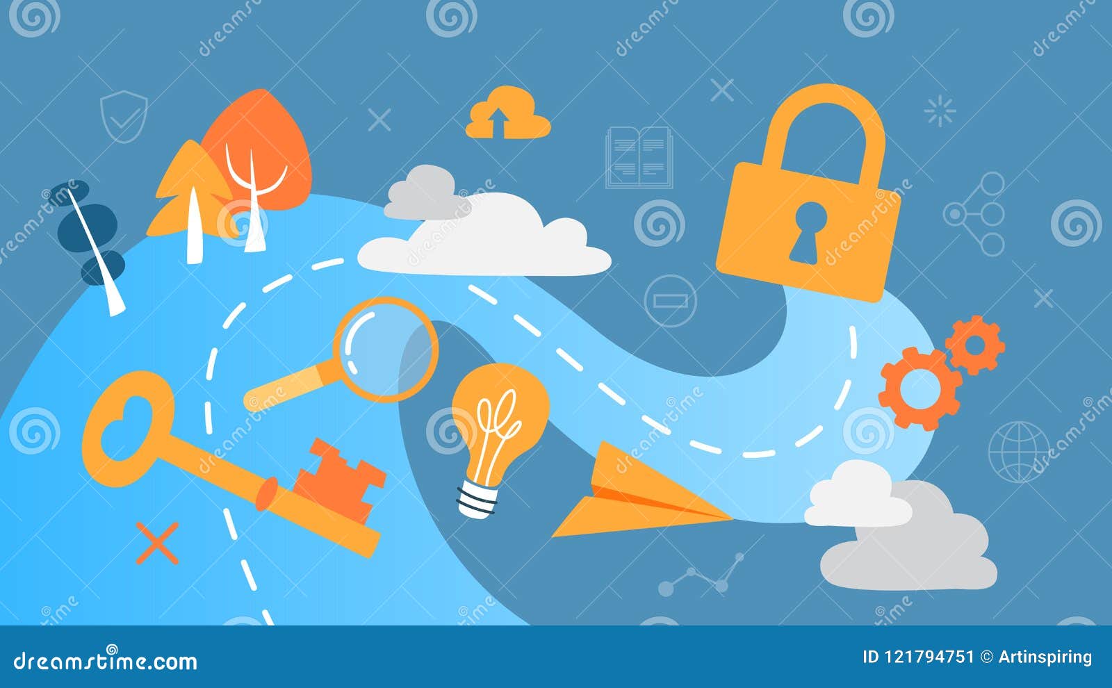 Data Privacy Concept Illustration Stock Vector - Illustration of ...