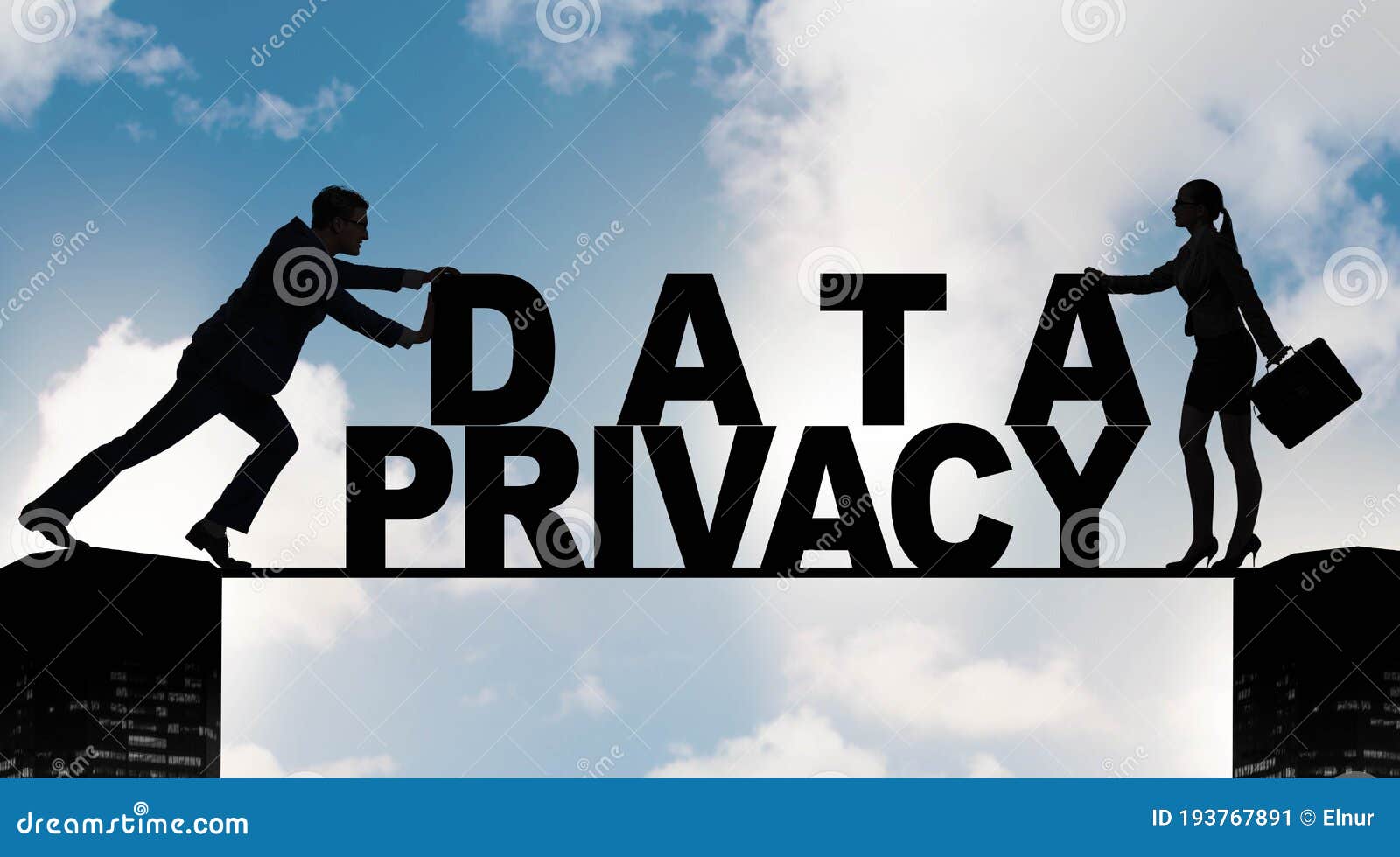 Data Privacy Concept in Modern it Technology Stock Image - Image of ...