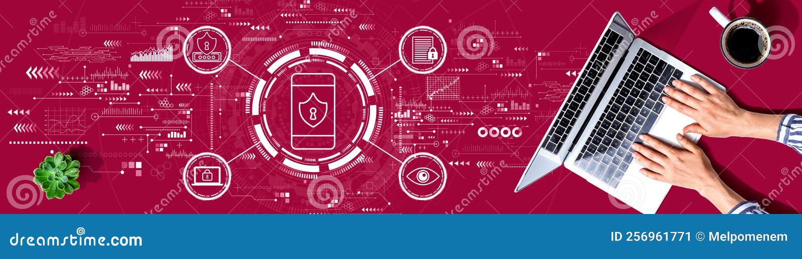 Data Privacy Concept with Person Using a Laptop Editorial Photo - Image ...