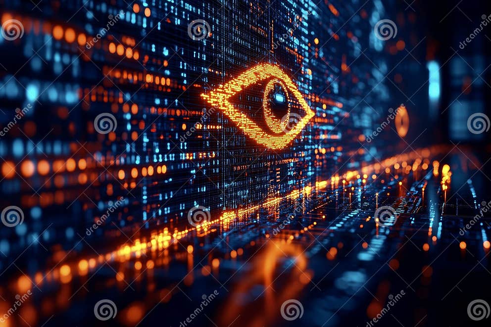 Data Privacy Day,computer Screen Featuring a Symbol of Personal Data ...