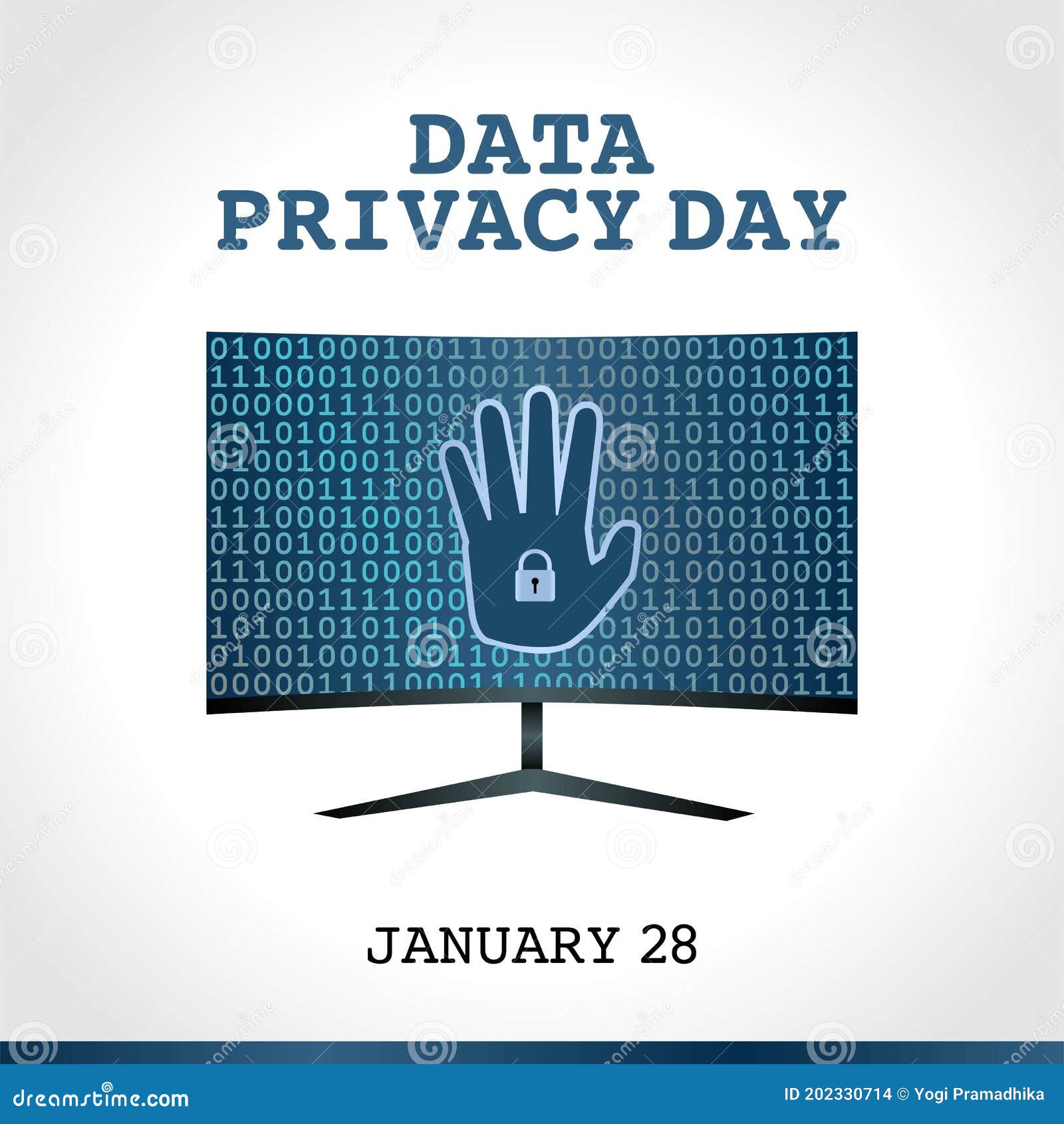 Data Privacy Day Vector Illustration Stock Vector - Illustration of ...