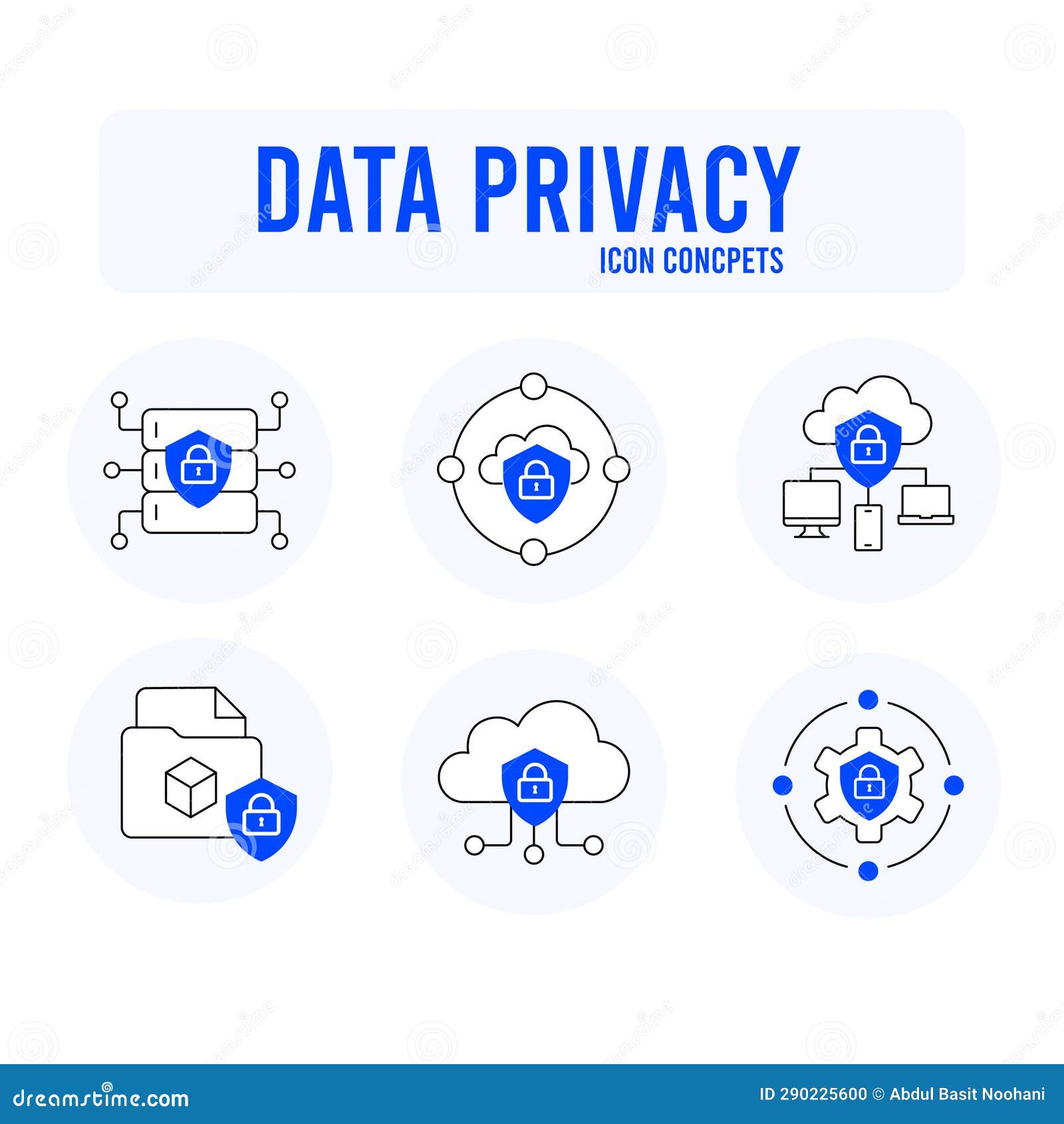 Data Privacy Icons.Data Compliance. Data Solutions. Data Regulations ...
