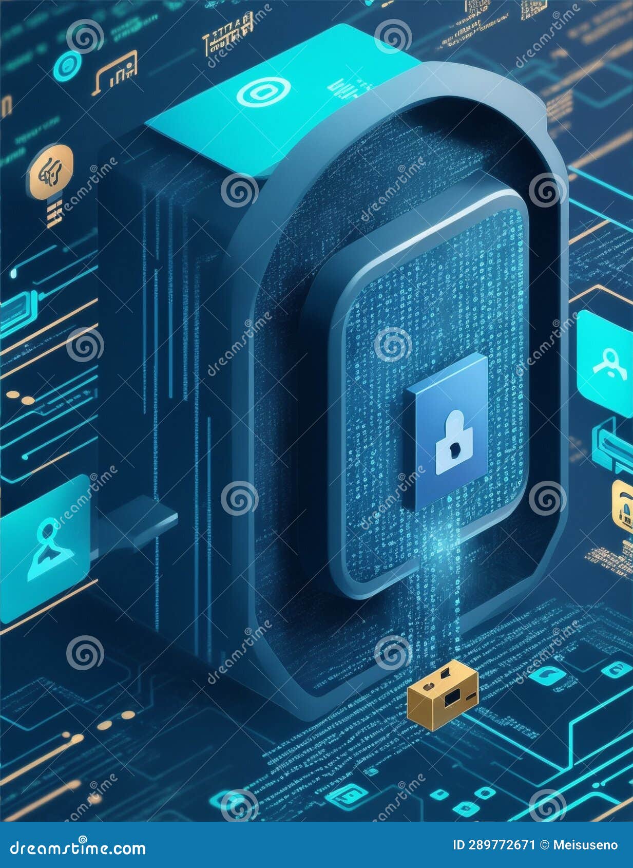 Data privacy illustration stock illustration. Illustration of hacker ...