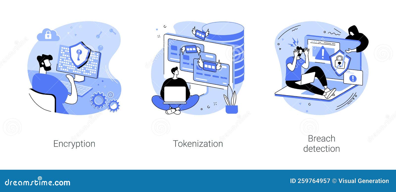 Data Privacy Isolated Cartoon Vector Illustrations Se Stock Vector ...