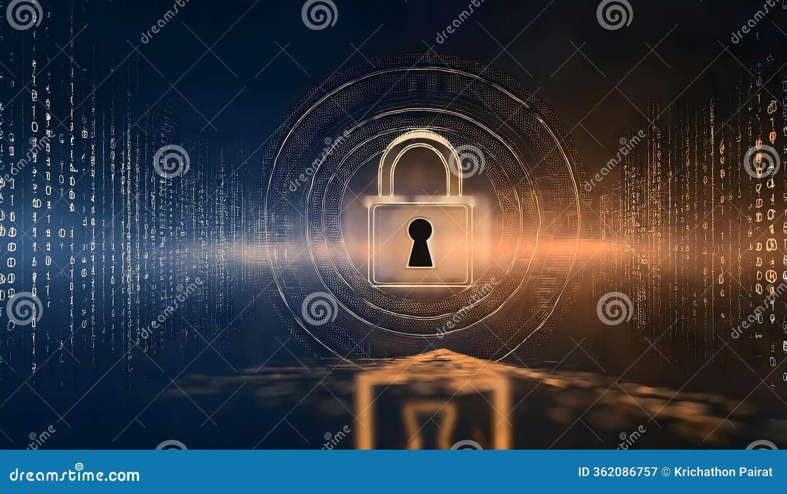 Data Privacy Laws Visualized with Locks and Codes, Digital Background ...