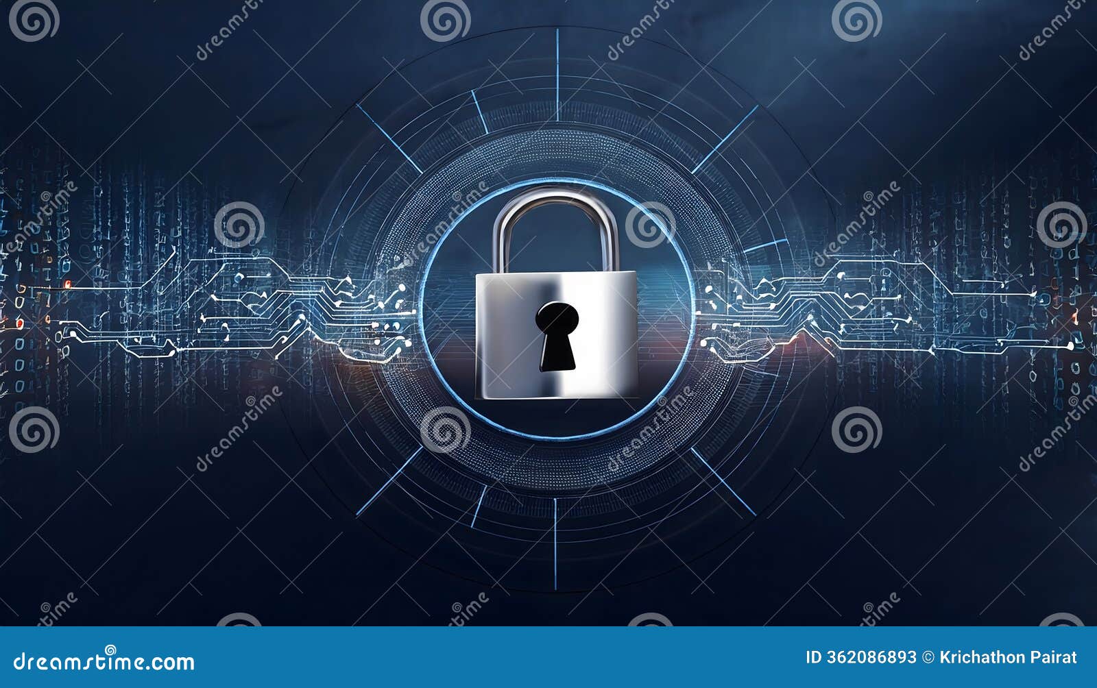 Data Privacy Laws Visualized with Locks and Codes, Digital Background ...