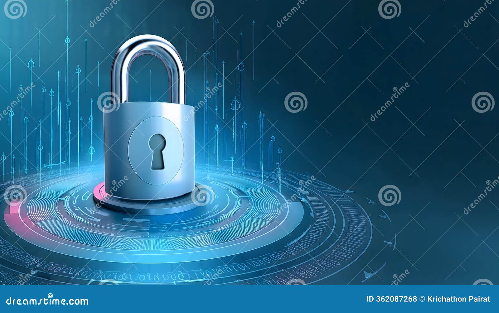 Data Privacy Laws Visualized with Locks and Codes, Digital Background ...