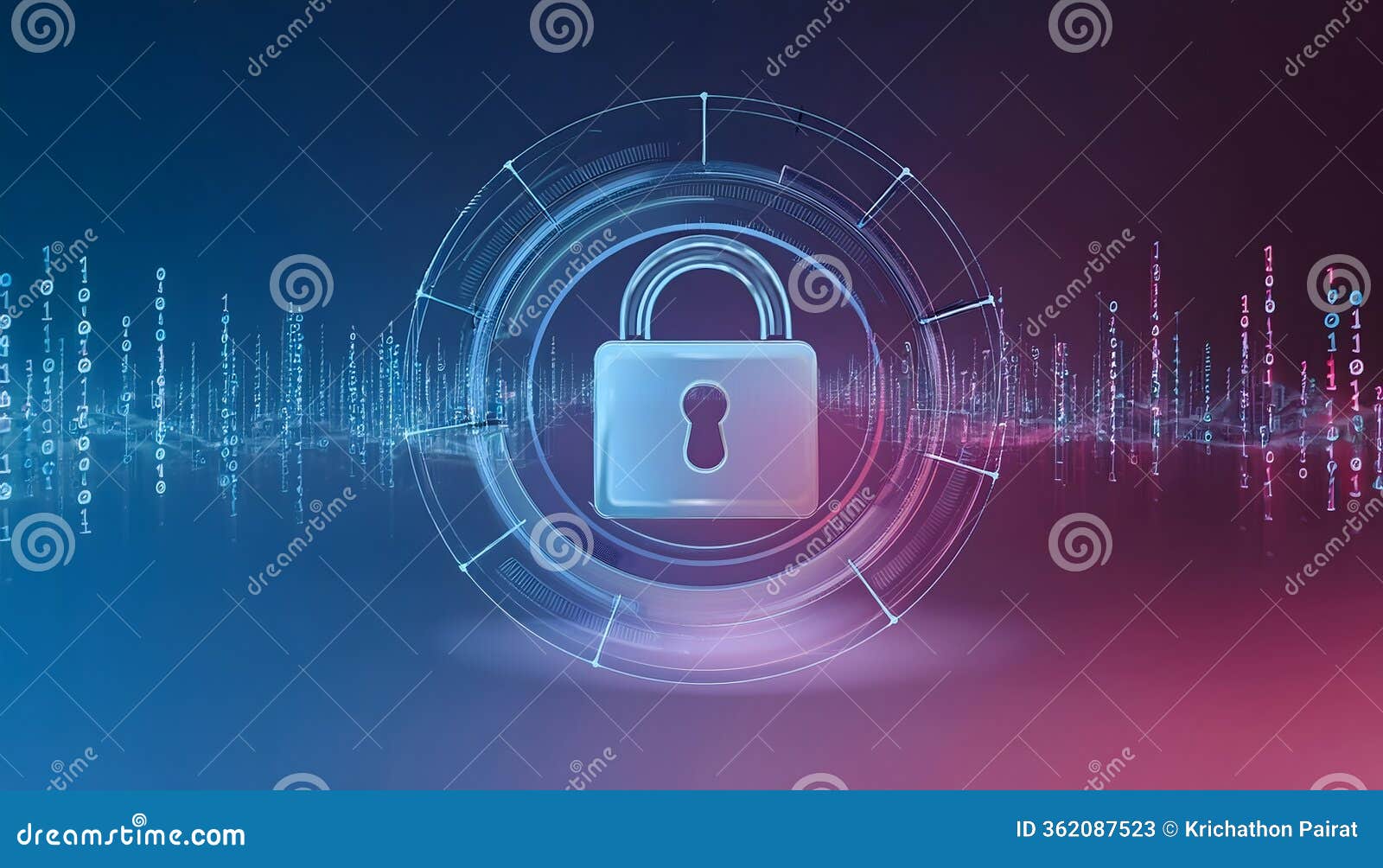 Data Privacy Laws Visualized with Locks and Codes, Digital Background ...