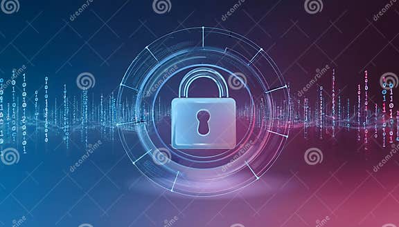 Data Privacy Laws Visualized with Locks and Codes, Digital Background ...