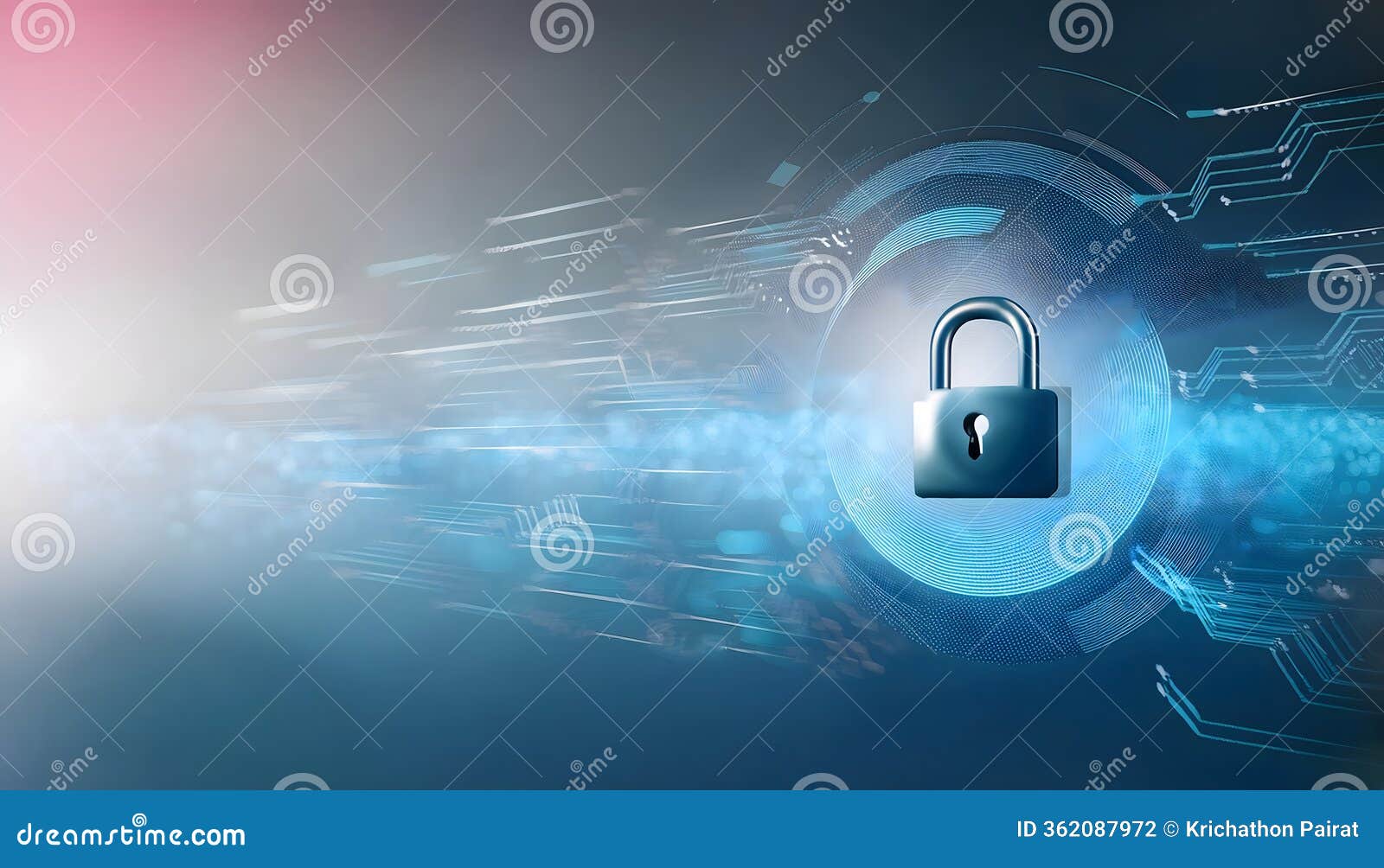 Data Privacy Laws Visualized with Locks and Codes, Digital Background ...