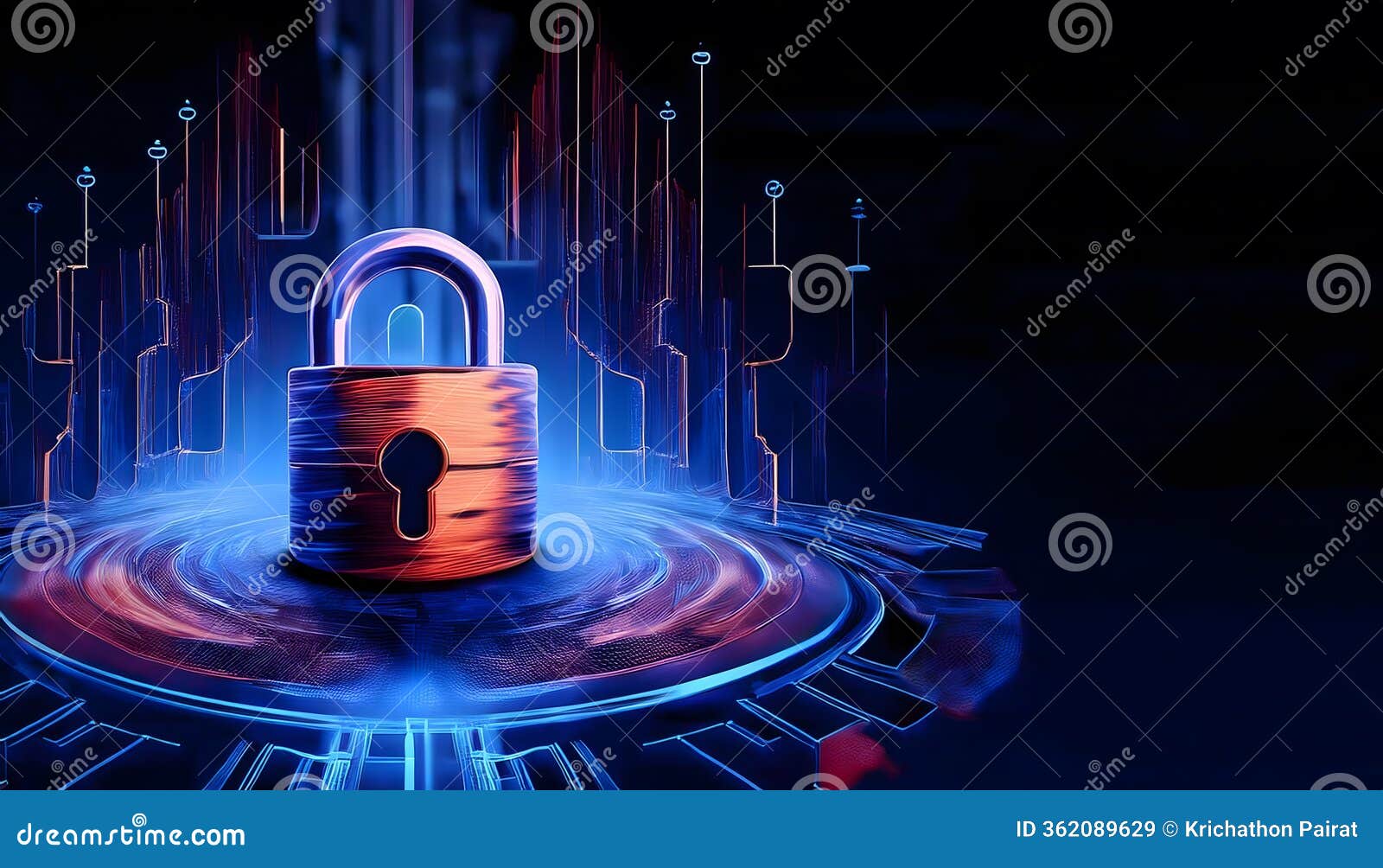 Data Privacy Laws Visualized with Locks and Codes, Digital Background ...