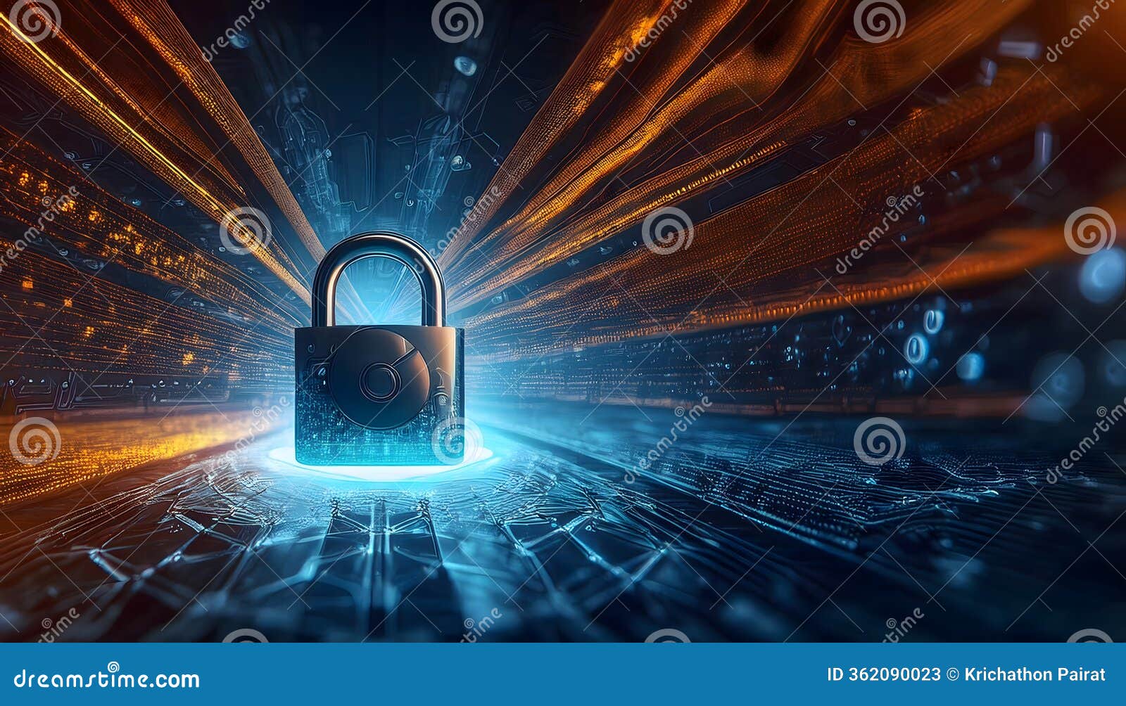 Data Privacy Laws Visualized with Locks and Codes, Digital Background ...