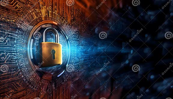 Data Privacy Laws Visualized with Locks and Codes, Digital Background ...