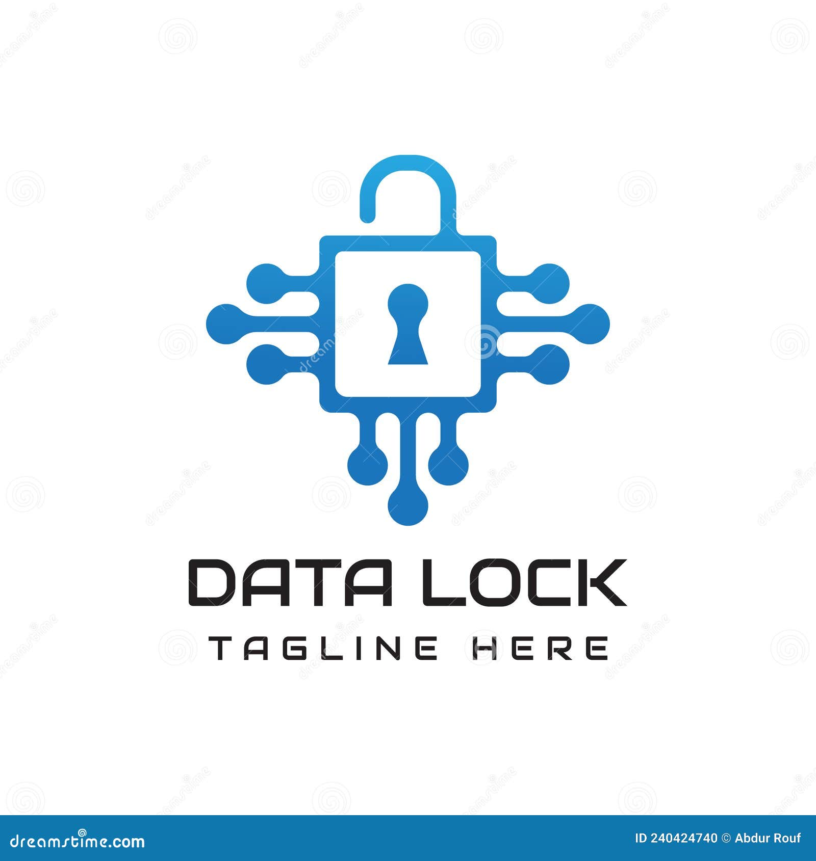 Data Privacy Lock Logo Design Stock Vector - Illustration of icon, data ...