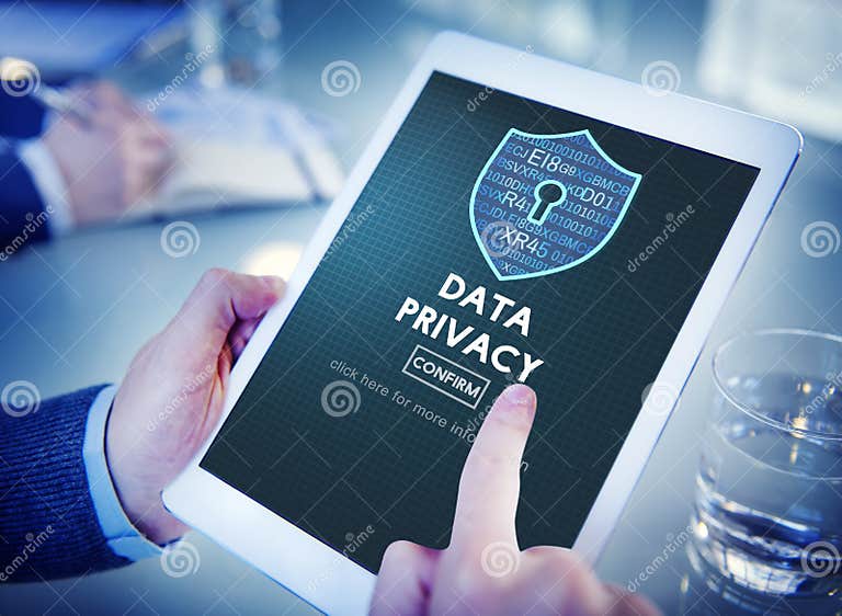 Data Privacy Online Security Protection Concept Stock Image - Image of ...