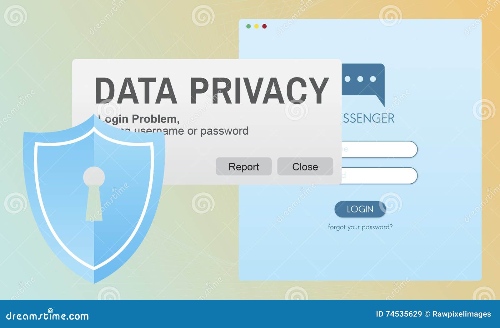 Data Privacy Protection Policy Technology Legal Concept Stock ...