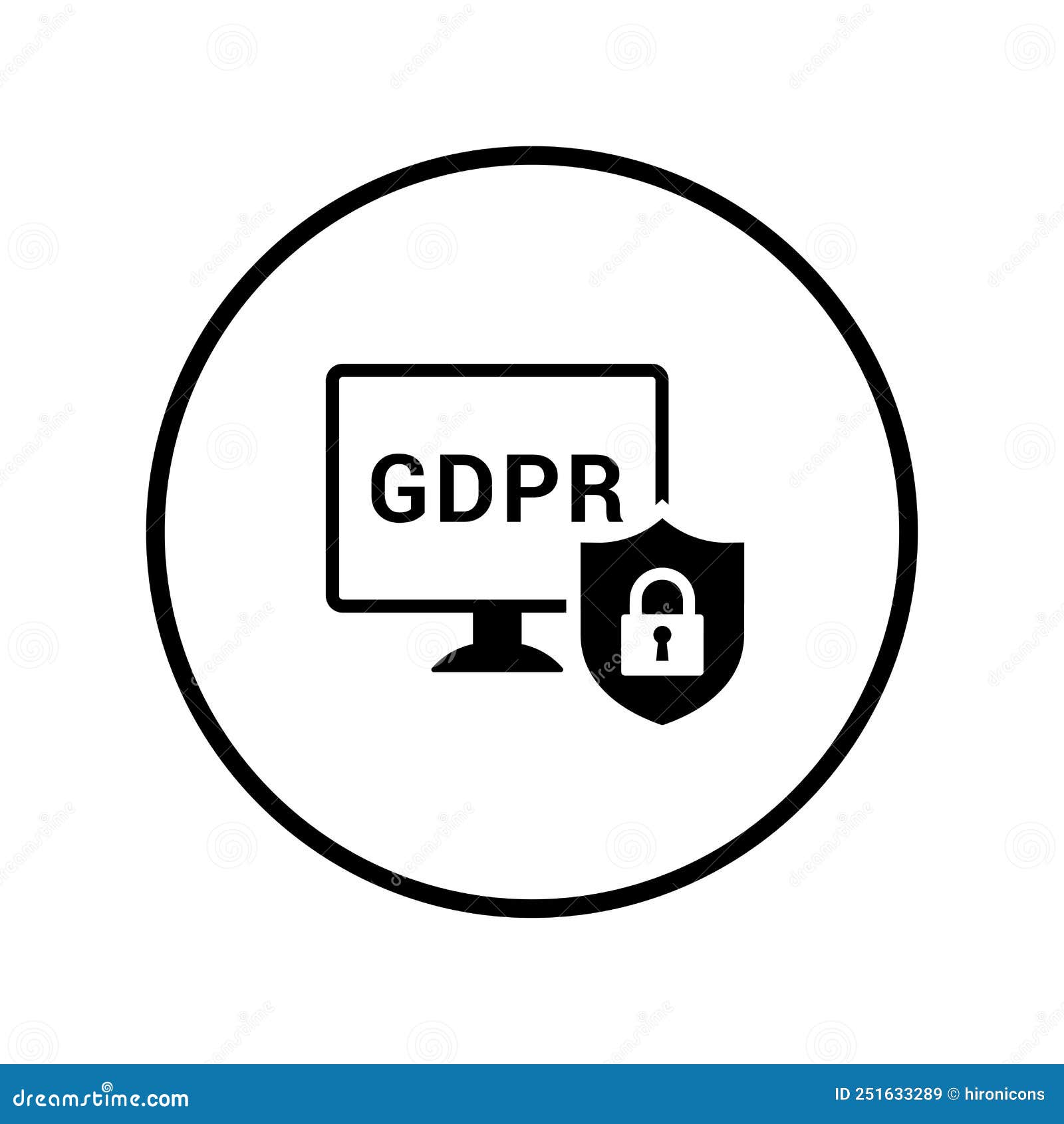 Data, Privacy, Protection, Regulation Icon. Black Vector Graphics Stock ...
