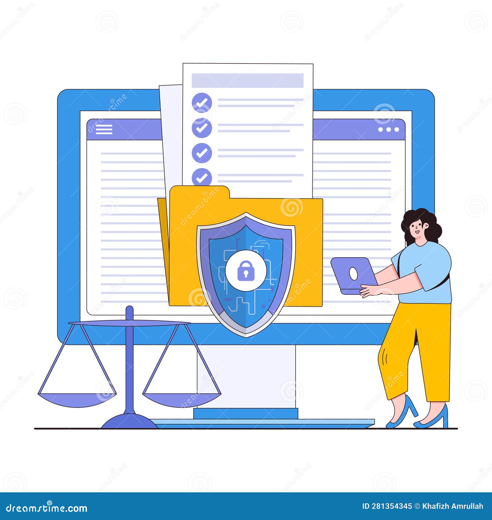 Compliance Standards Web Header Banner With Icon Set That Shows A ...