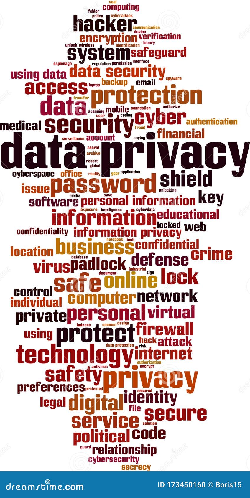 Data privacy word cloud stock vector. Illustration of data - 173450160
