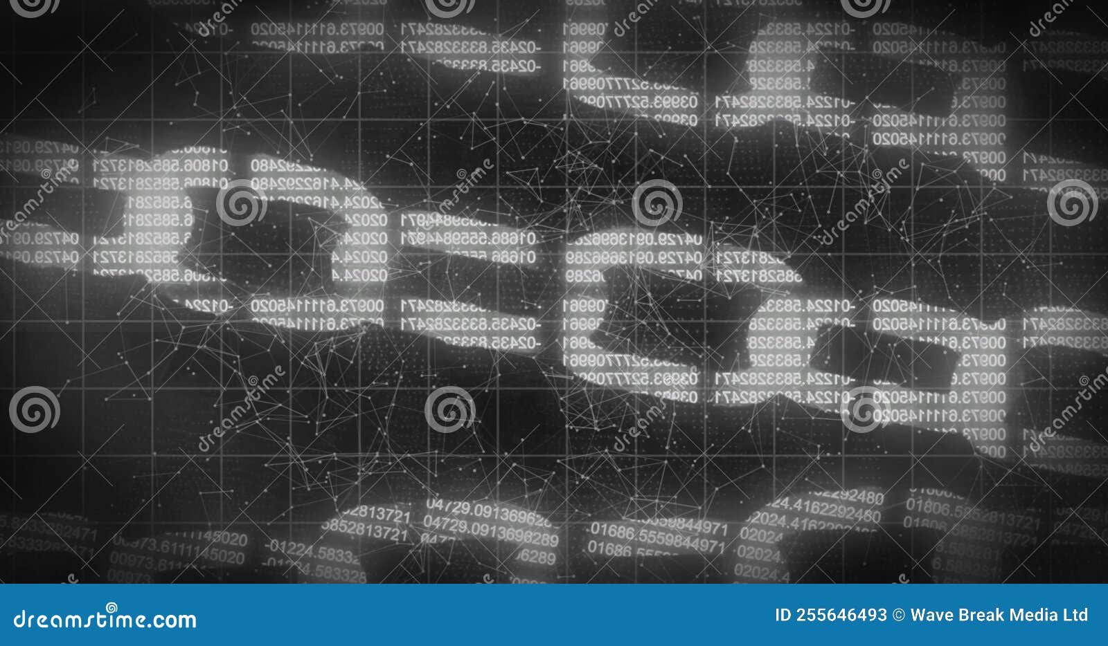 Data Processing on Digital Chain Against Network of Connections Stock ...