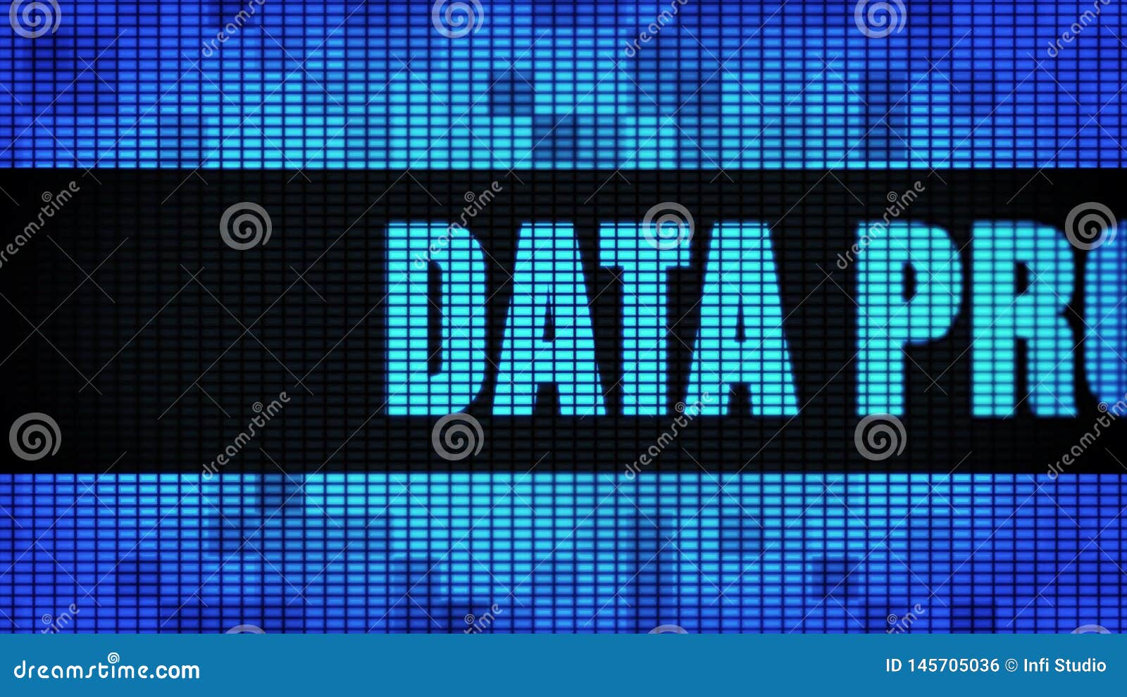 Data Processing Front Text Scrolling LED Wall Pannel Display Sign Board Stock Footage - Video of ...