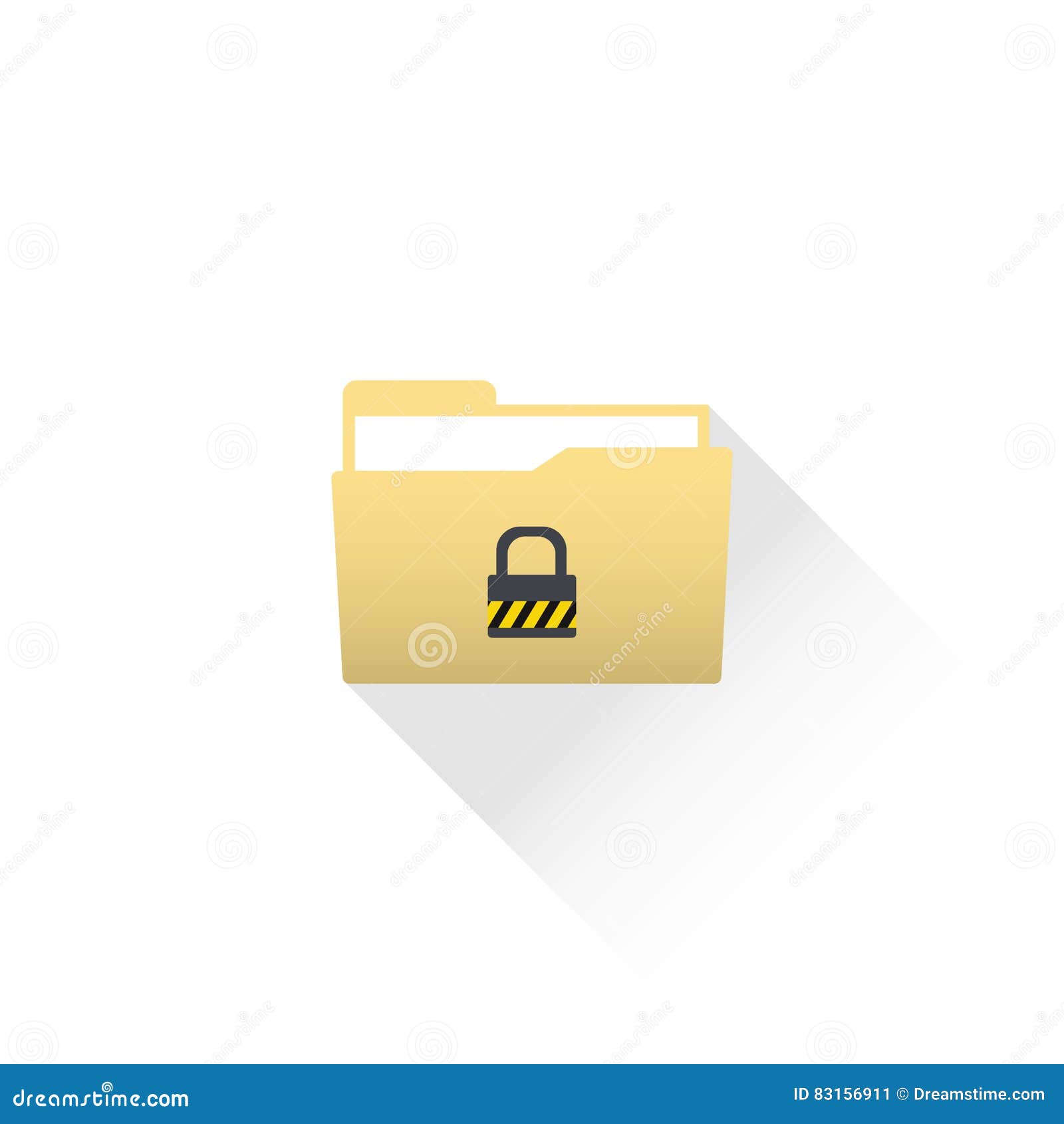 Data Protected Computer Folder Icon With Files And Lock Key. Stock ... Data Protected Computer Folder Icon With Files And Lock Key. Stock ...