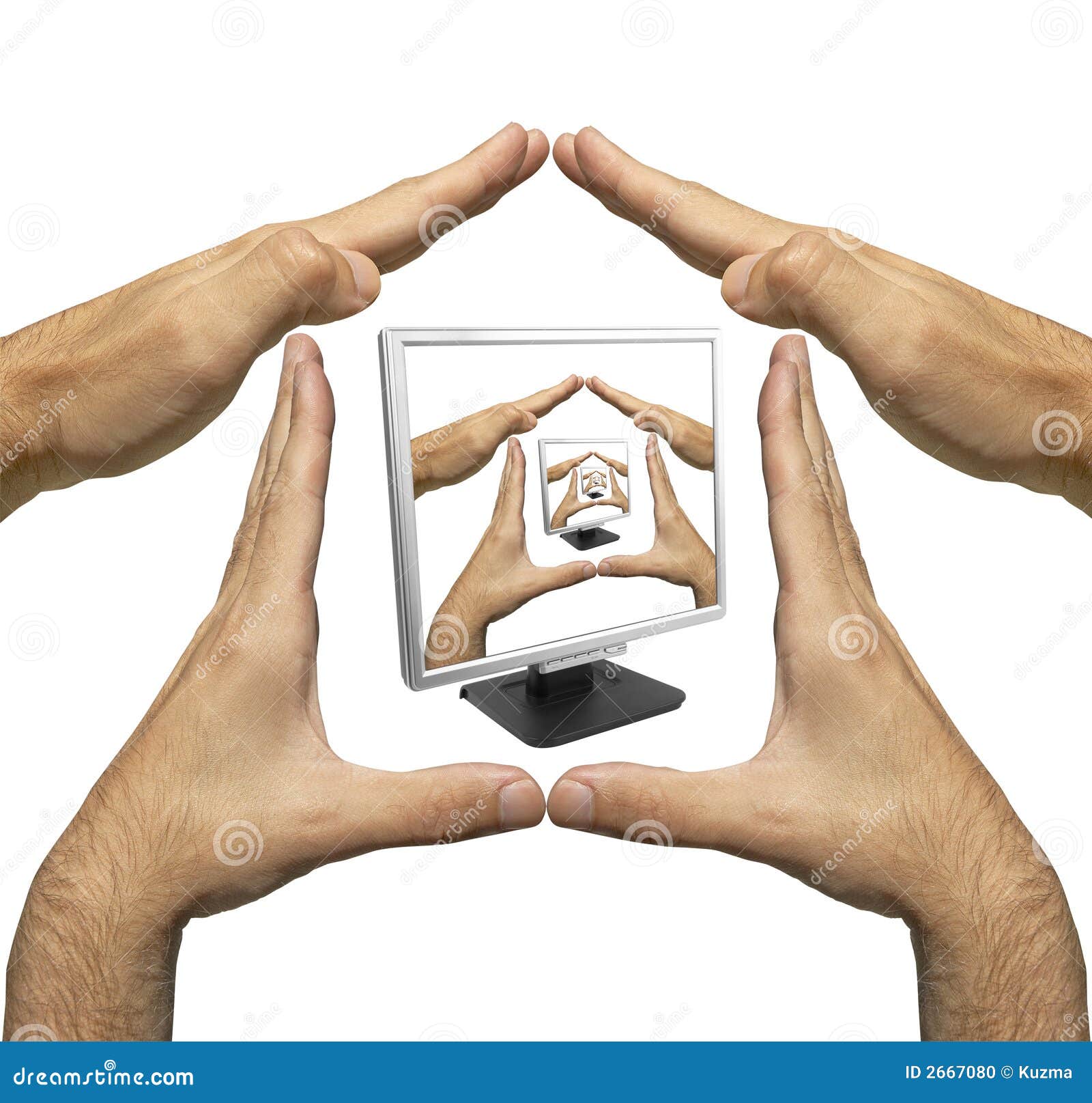 Data protection stock photo. Image of home, panel, hands - 2667080