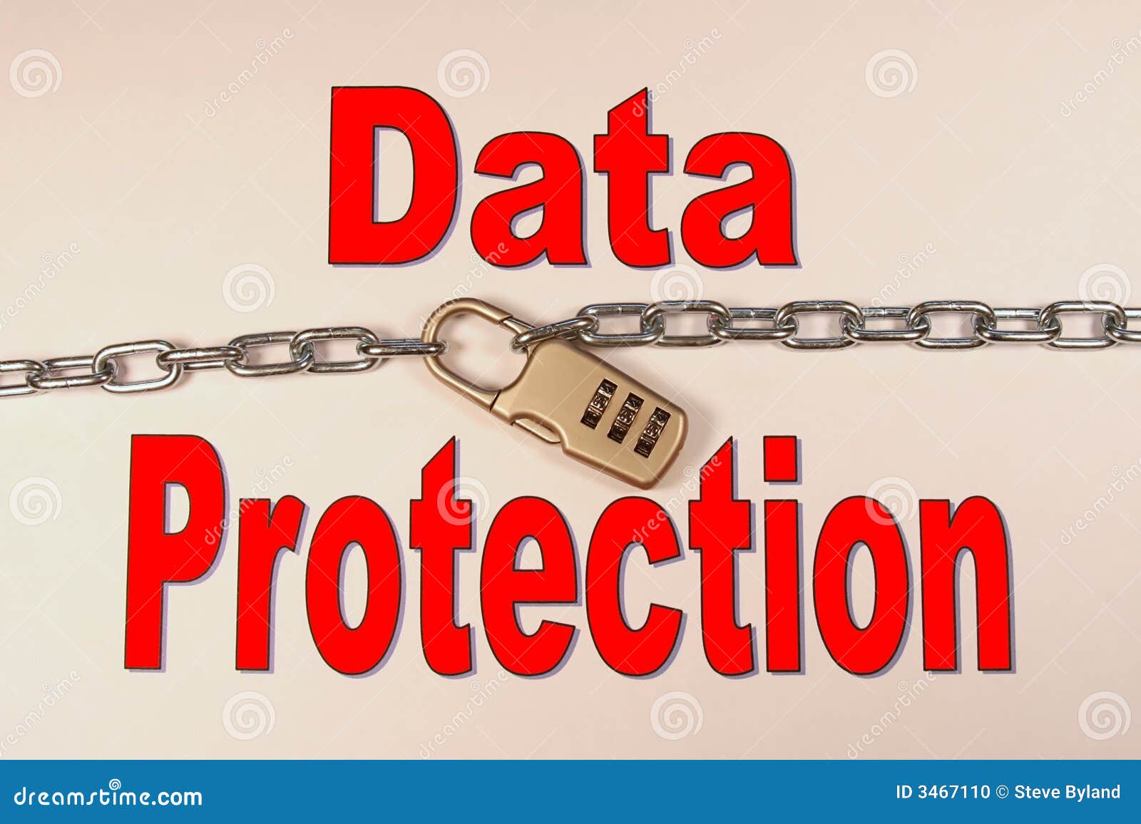 Data Protection stock photo. Image of padlock, media, office - 3467110