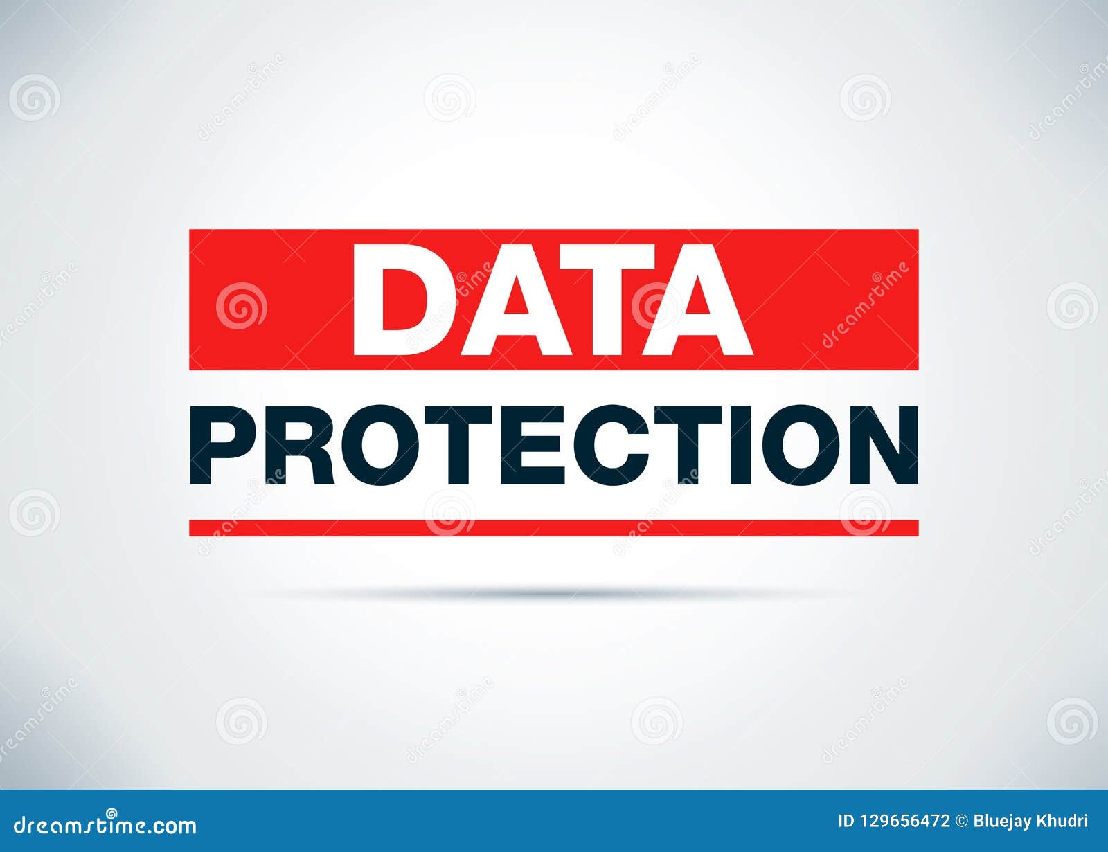Data Protection Abstract Flat Background Design Illustration Stock ...