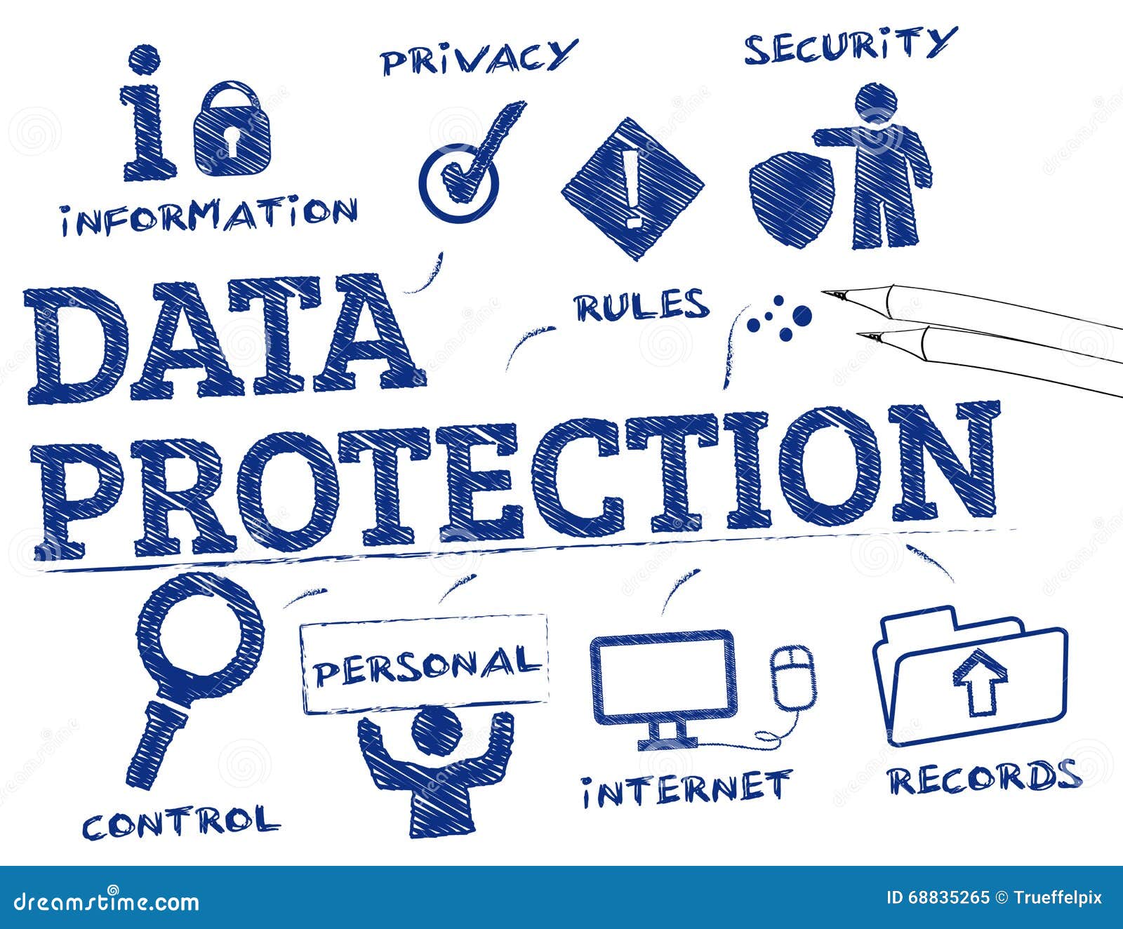 Data protection chart stock illustration. Illustration of infographic ...