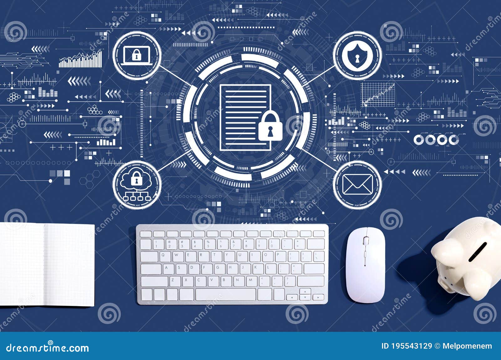 Data Protection Concept with a Computer Keyboard Stock Image - Image of ...