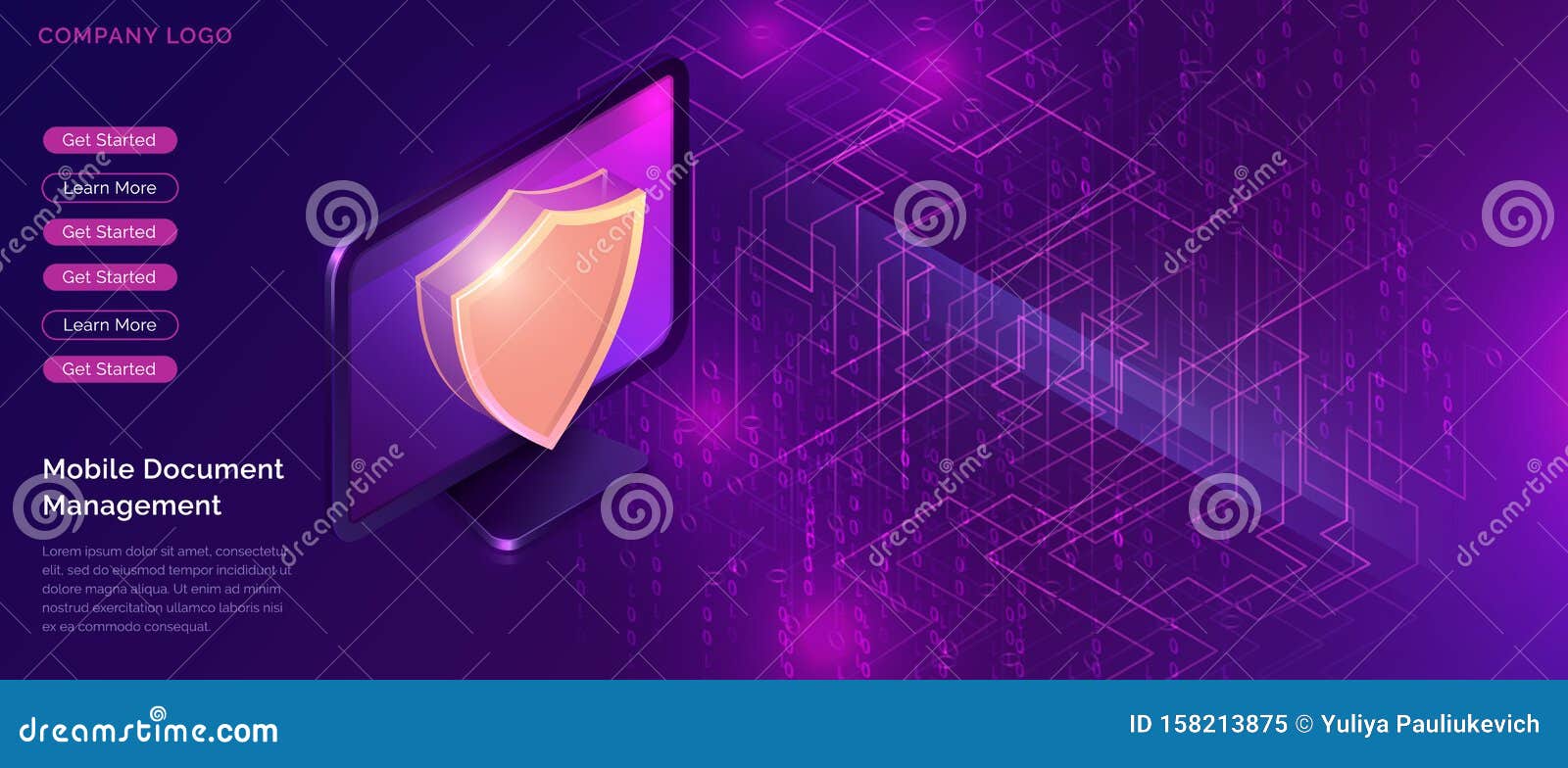 Data Protection Concept, Online Security Guarantee Stock Vector ...